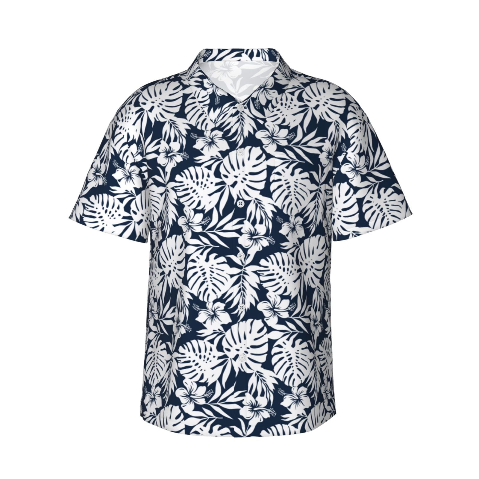 Logiee Hawaiian Style Print Mens Hawaiian Shirts,Loose-Fit Short Sleeve ...