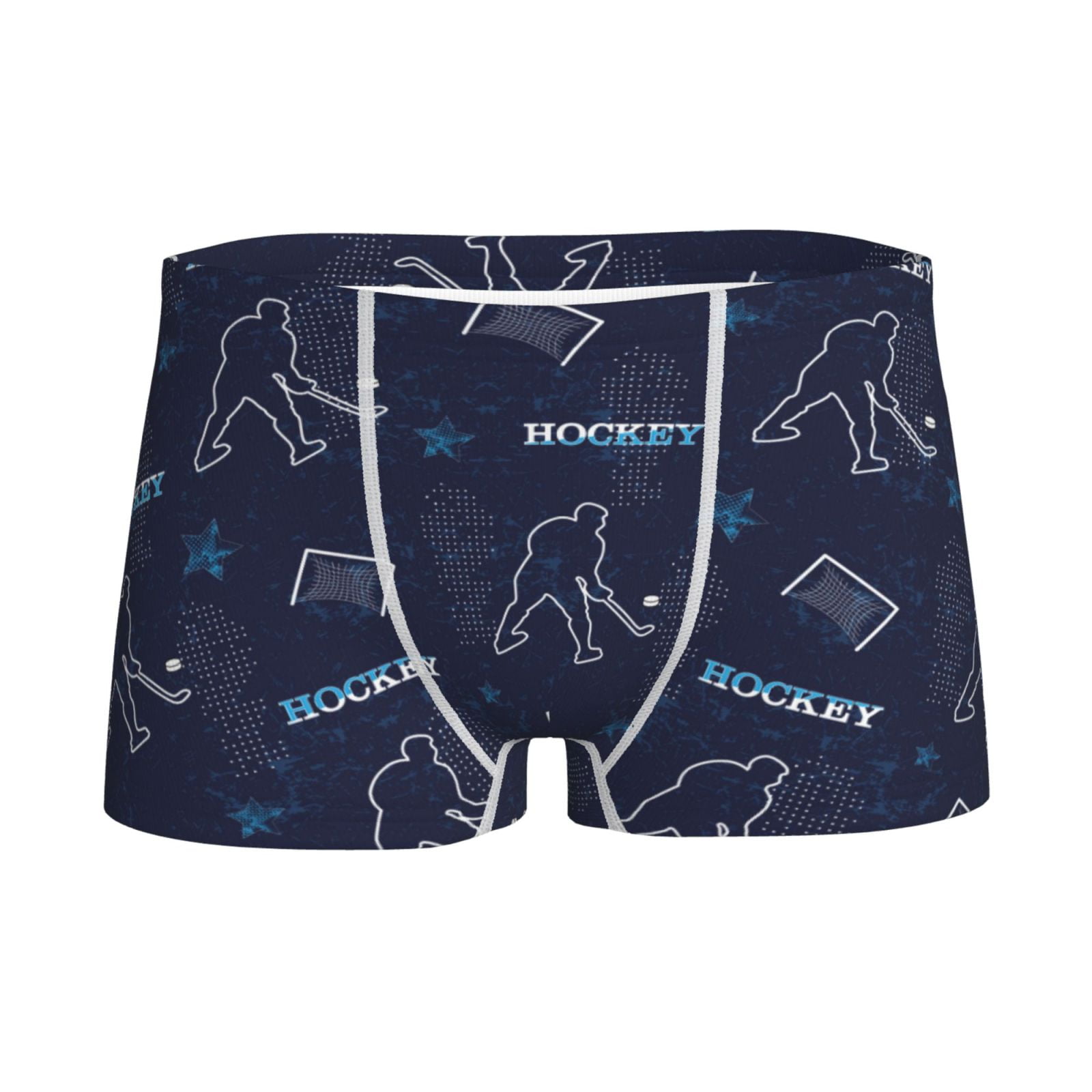 Logiee Hockey Players Print Boys' Boxer Briefs,Tween Boy Underwear-XX ...