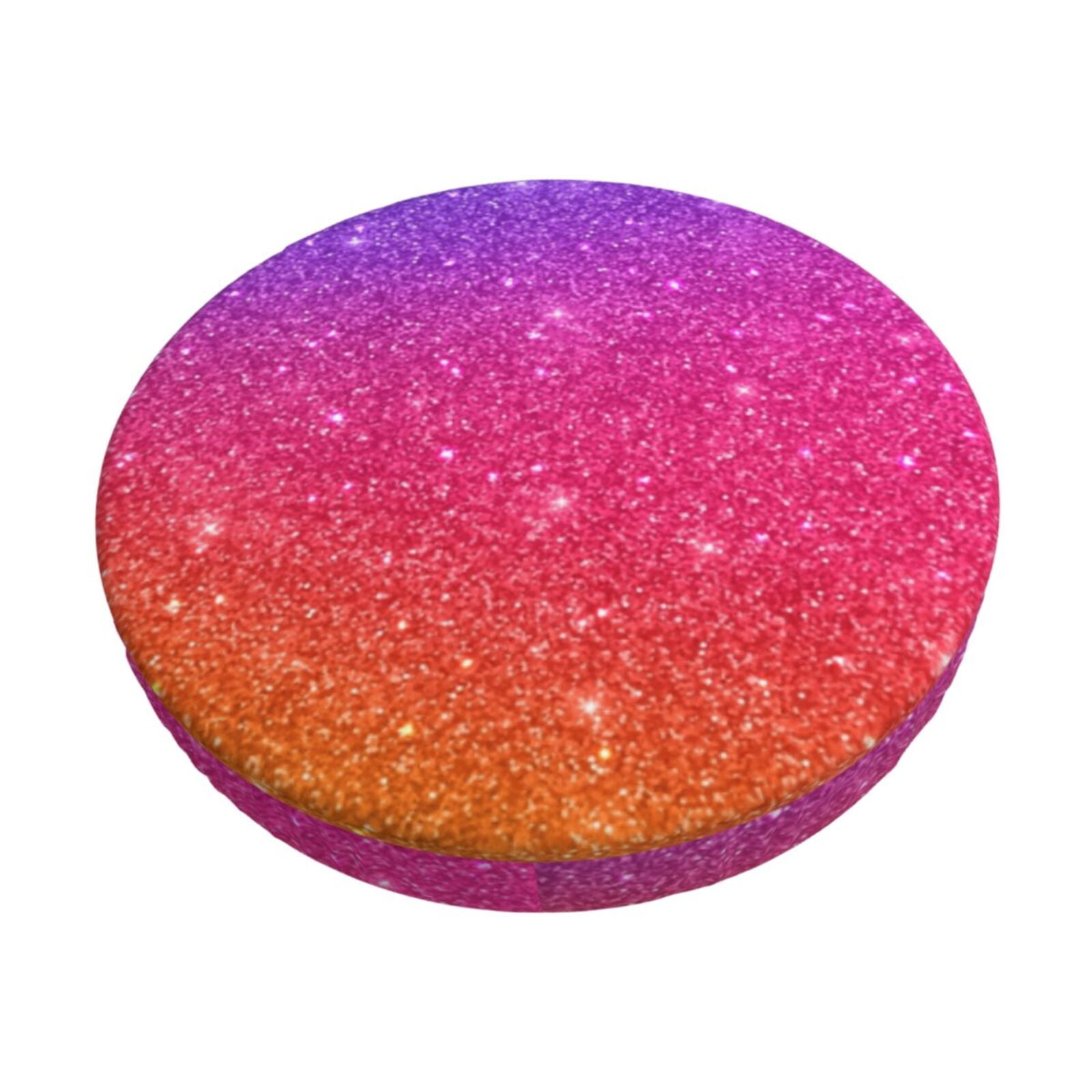 Logiee Holiday Shiny Print Stool Covers Round,Bar Stool Covers ...