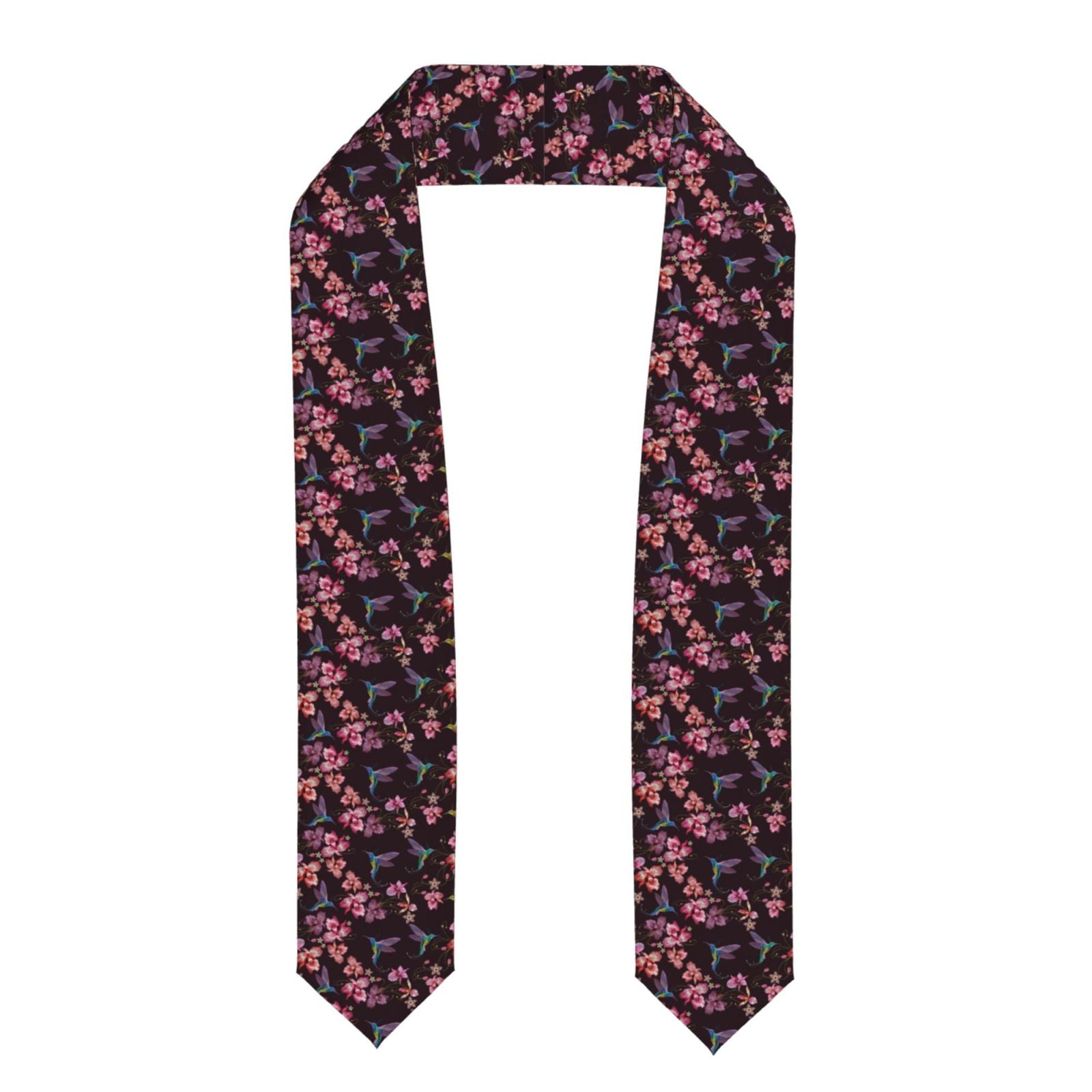 Logiee Humming Bird And Tropical Print Unisex Adult Graduation Stole ...