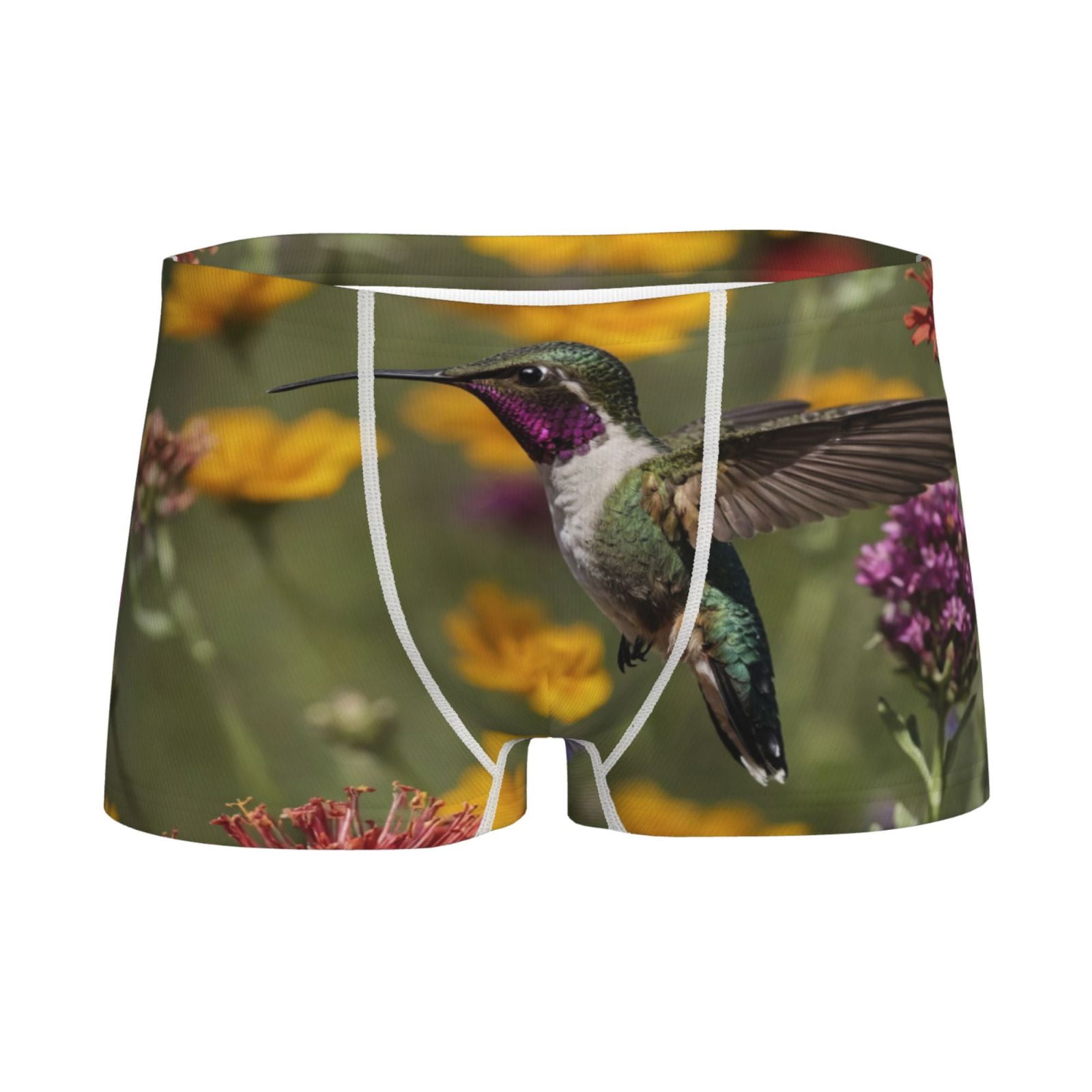 Logiee Humming Bird Print Boys' Boxer Briefs,Tween Boy Underwear-Large ...