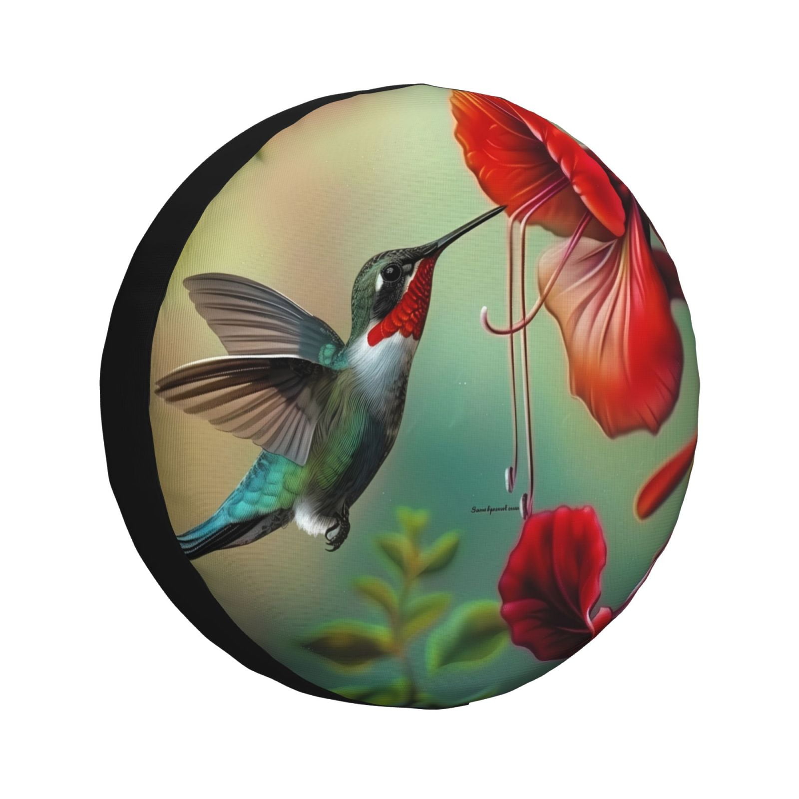 Logiee Hummingbird Floral Paradise Print Spare Tire Cover, Universal ...