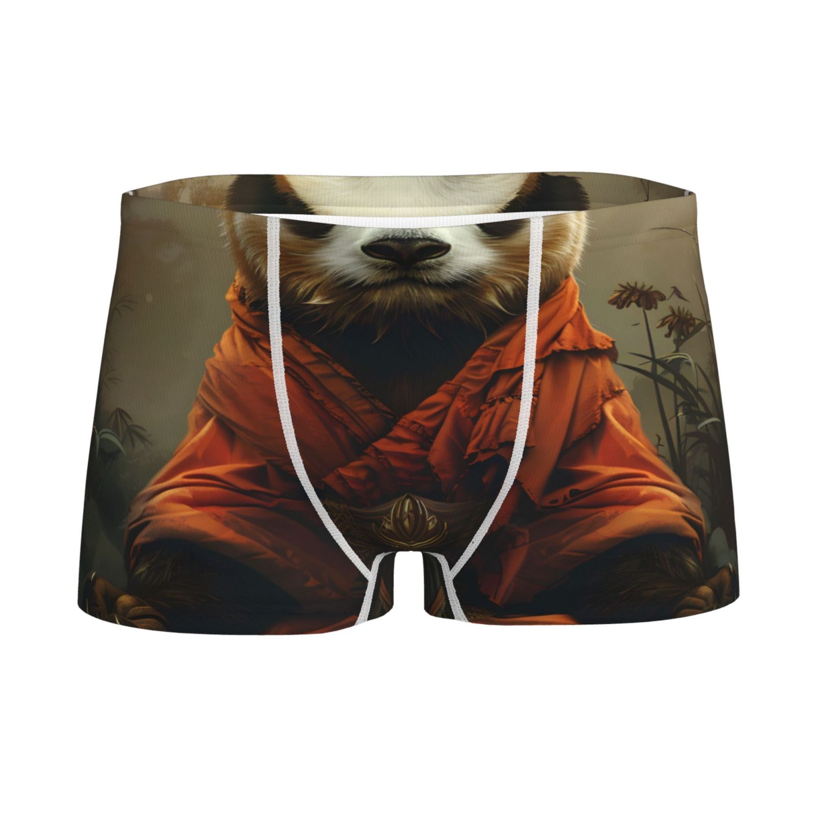 Logiee Jungle Meditating Panda Print Boys' Boxer Briefs,Tween Boy ...