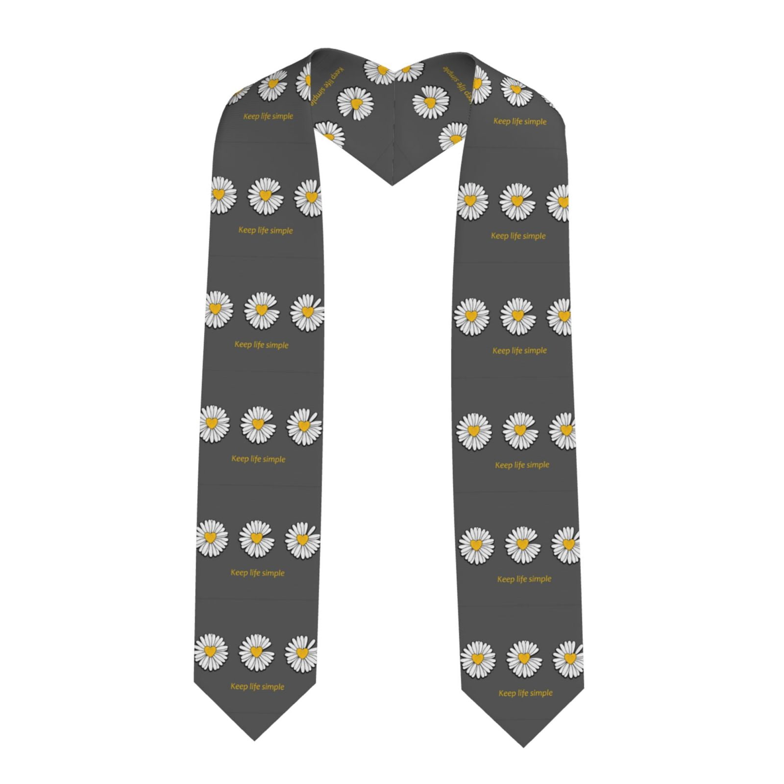 Logiee Keep Life Simple Daisy Flower Print Unisex Adult Graduation ...