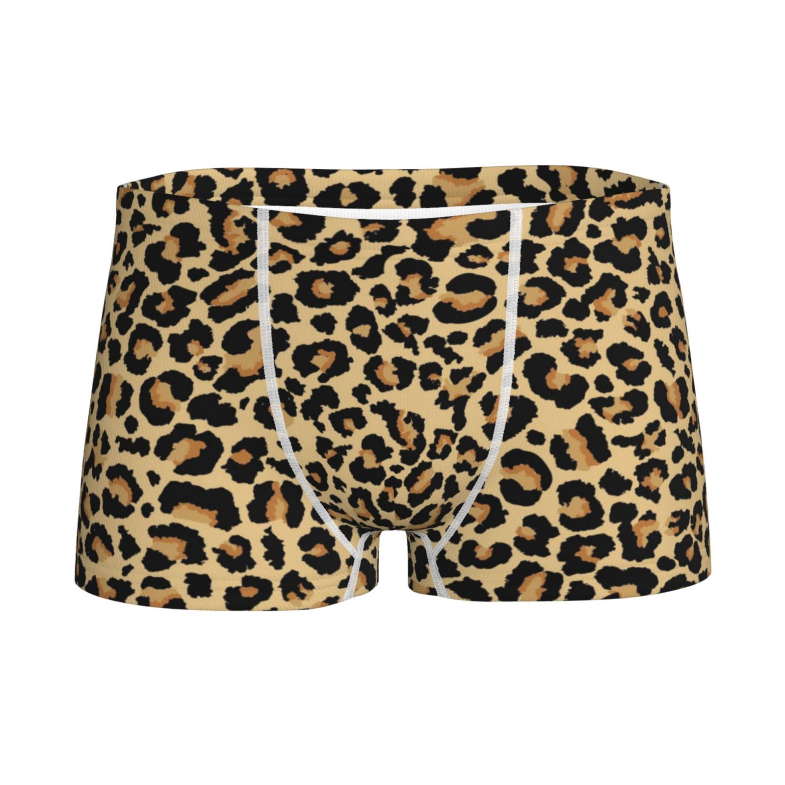 Logiee Leopard Print Print Boys' Boxer Briefs,Tween Boy Underwear-X ...