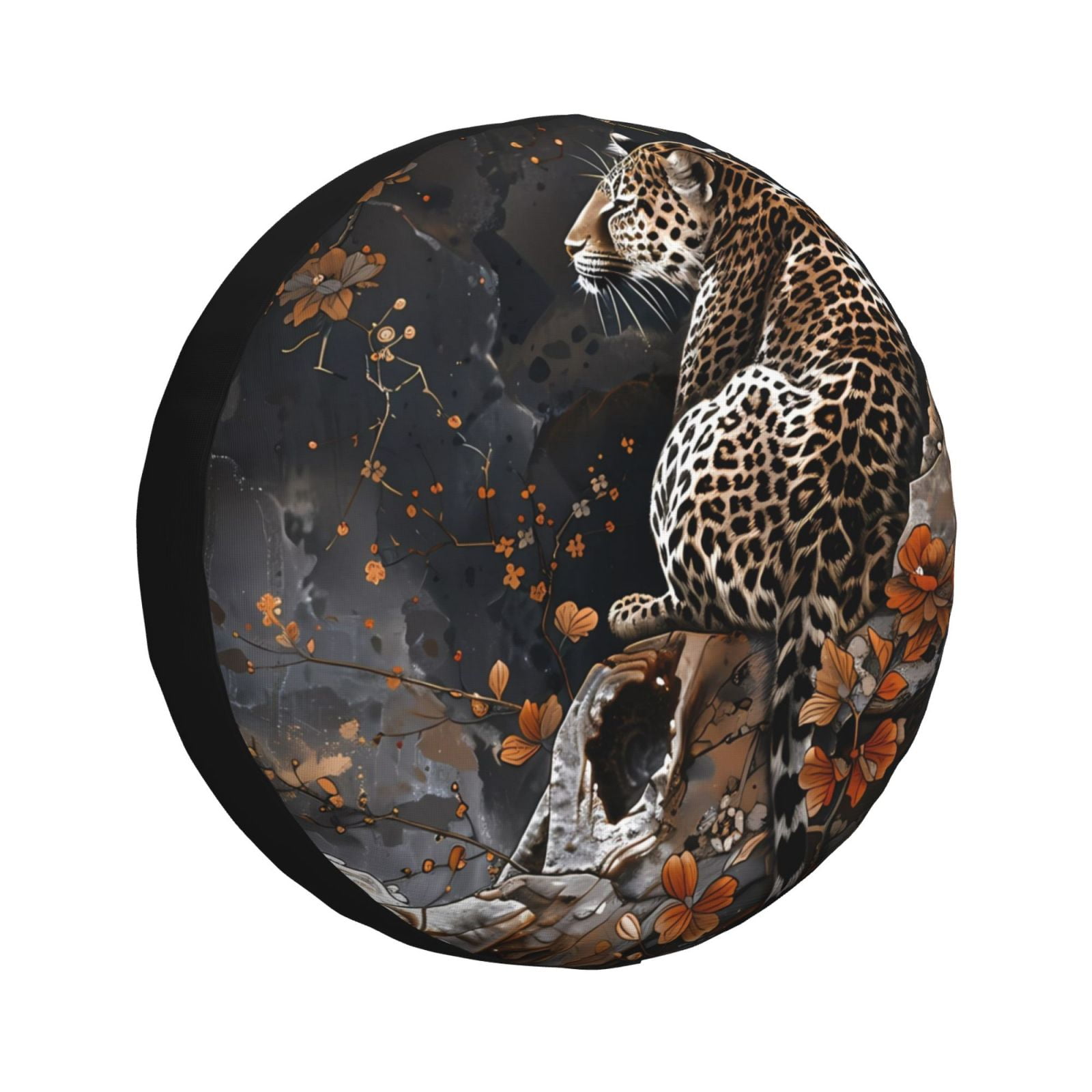 Logiee Leopard On Tree Branch Print Spare Tire Cover, Universal Wheel ...