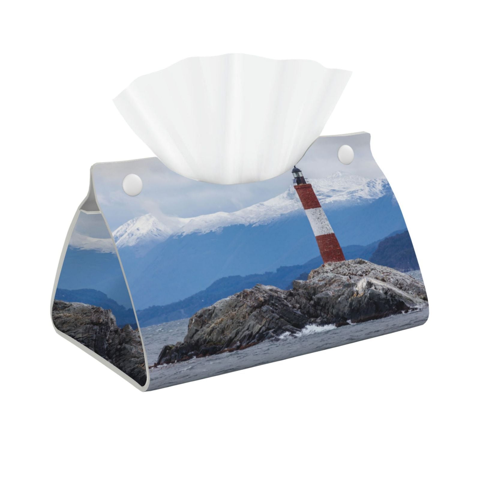 Logiee Lighthouse On The Waters Print Tissue Box Cover,Stylish Tissue ...