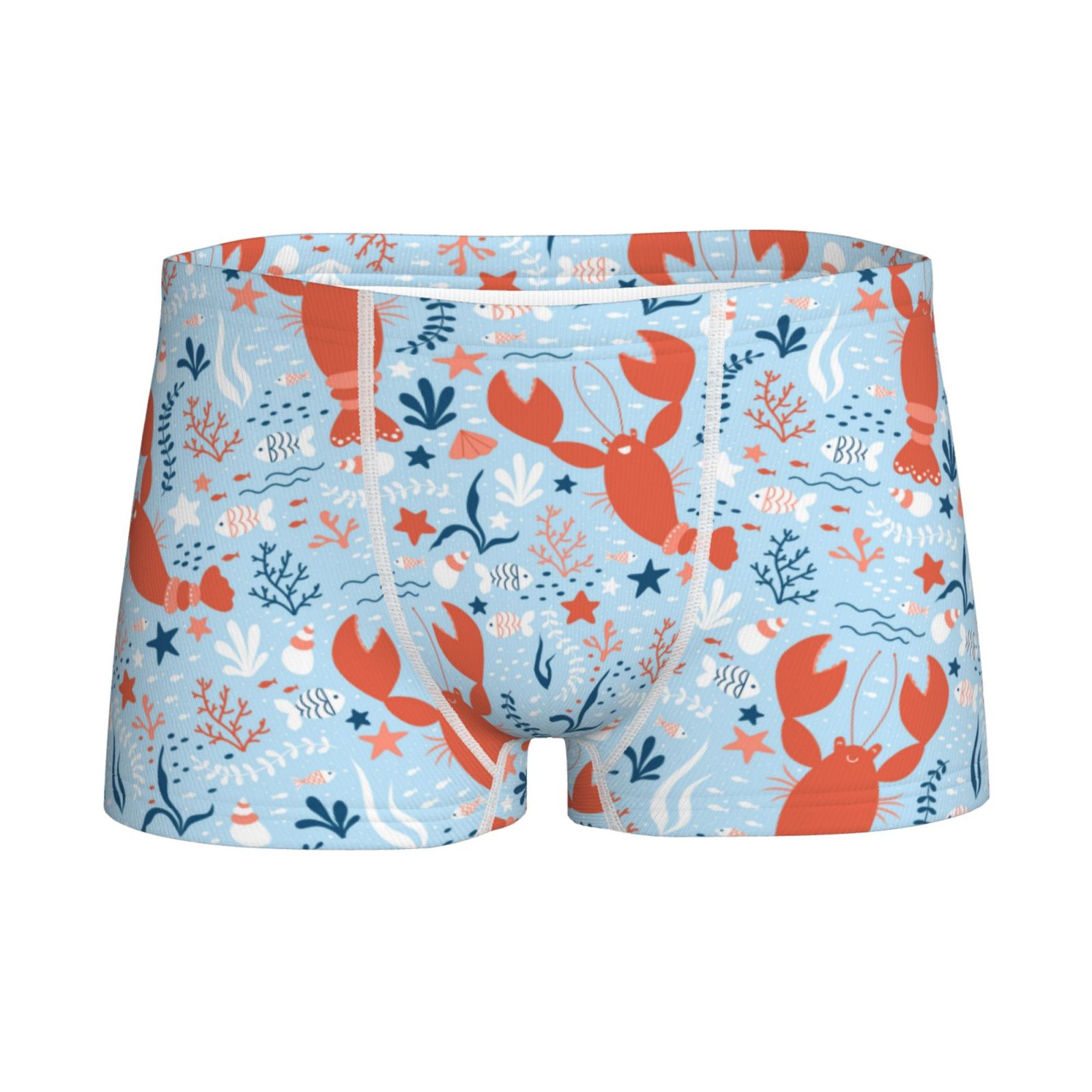 Logiee Lobsters Print Boys' Boxer Briefs,Tween Boy Underwear- - Walmart.com