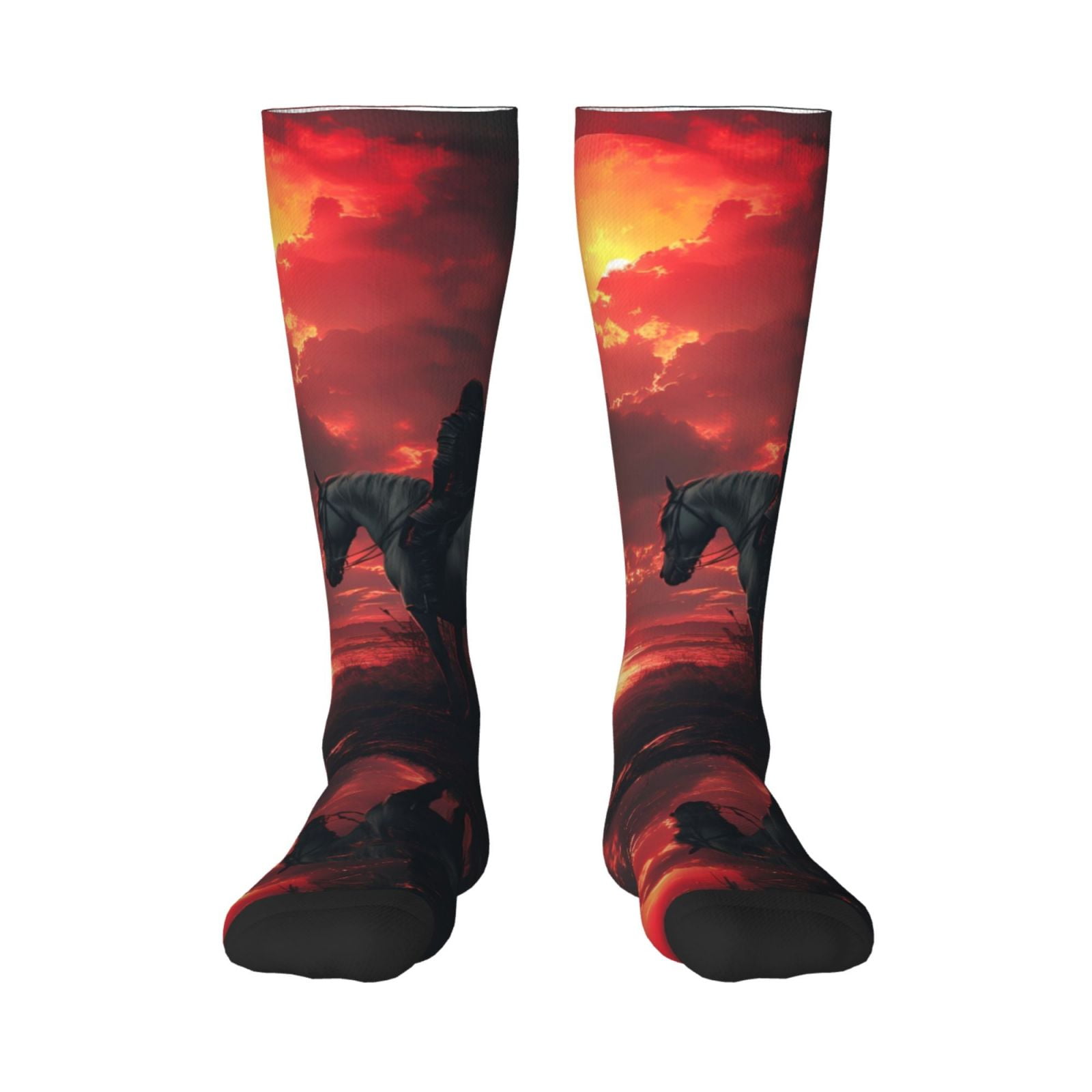 Logiee Lone Rider Under Red Sky Print Gift Stocking Stuffers,Adult ...