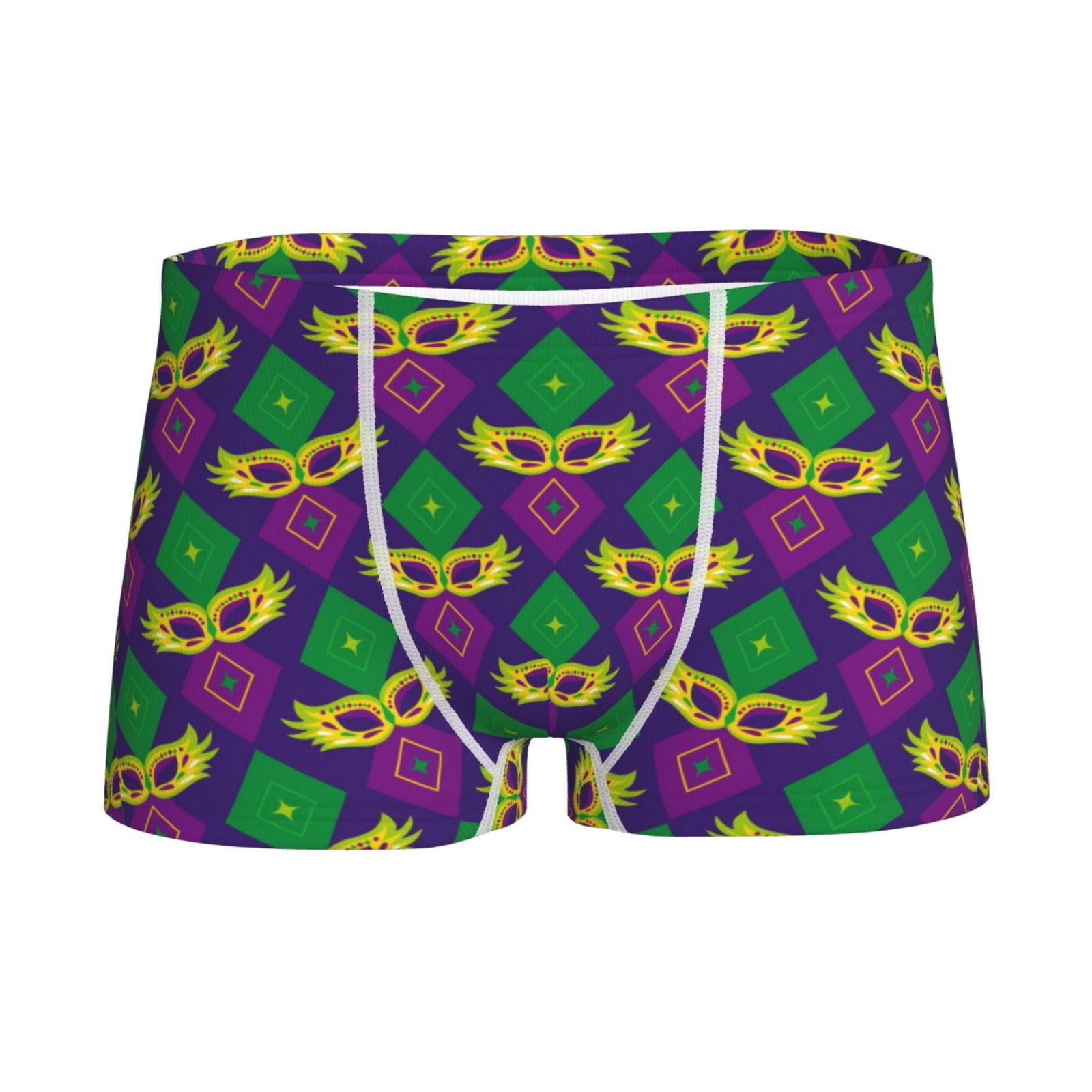 Logiee Mardi Gras Carnival3 Print Boys' Boxer Briefs,Tween Boy ...