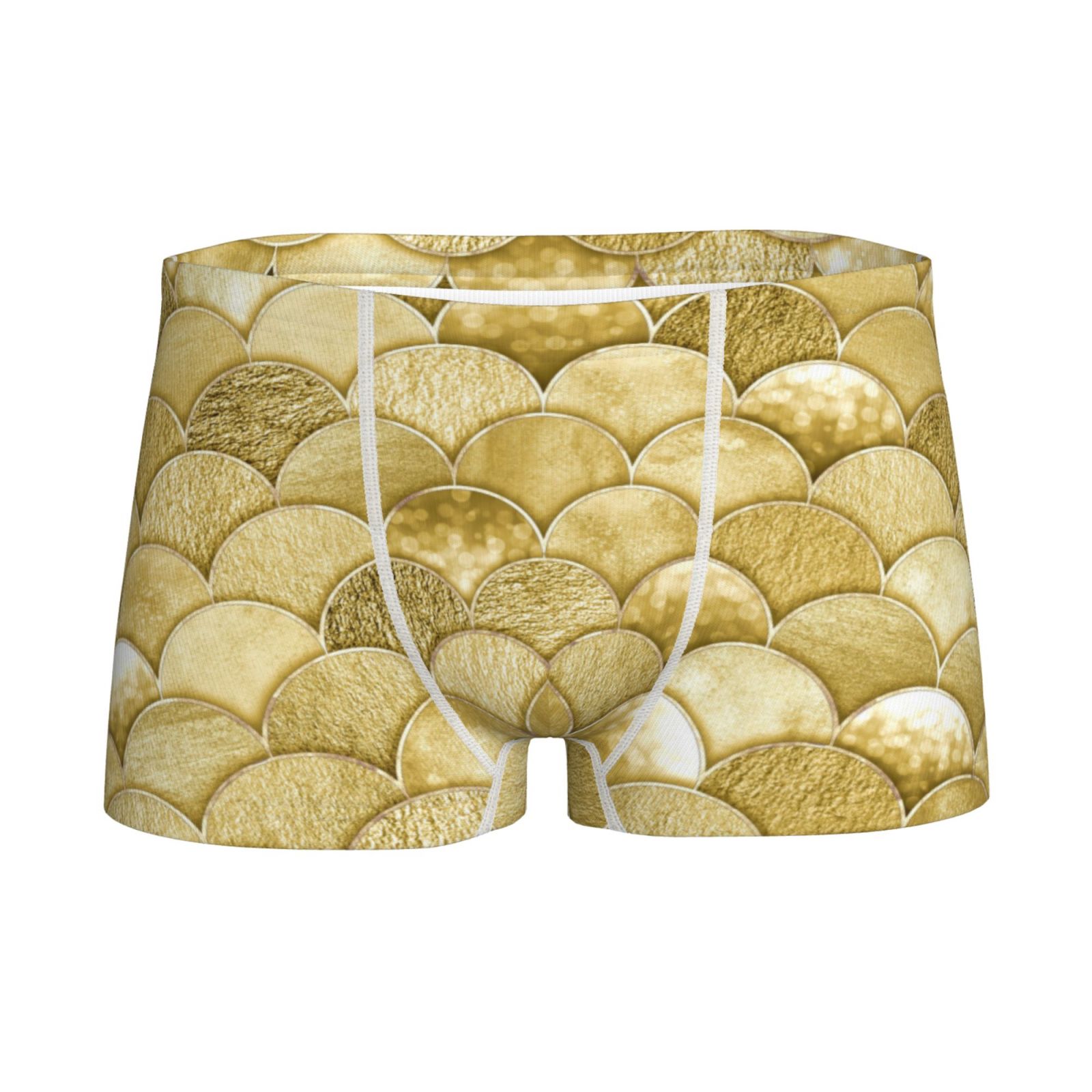 Logiee Mermaid Fish Scale Print Boys' Boxer Briefs,Tween Boy Underwear ...