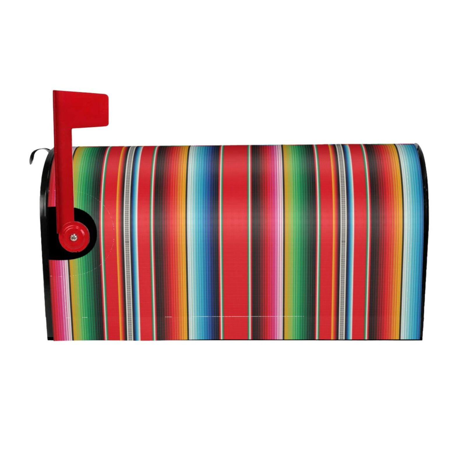 Logiee Mexican Serape Blanket Stripes Print Post Letter Box Wrap Decor ...