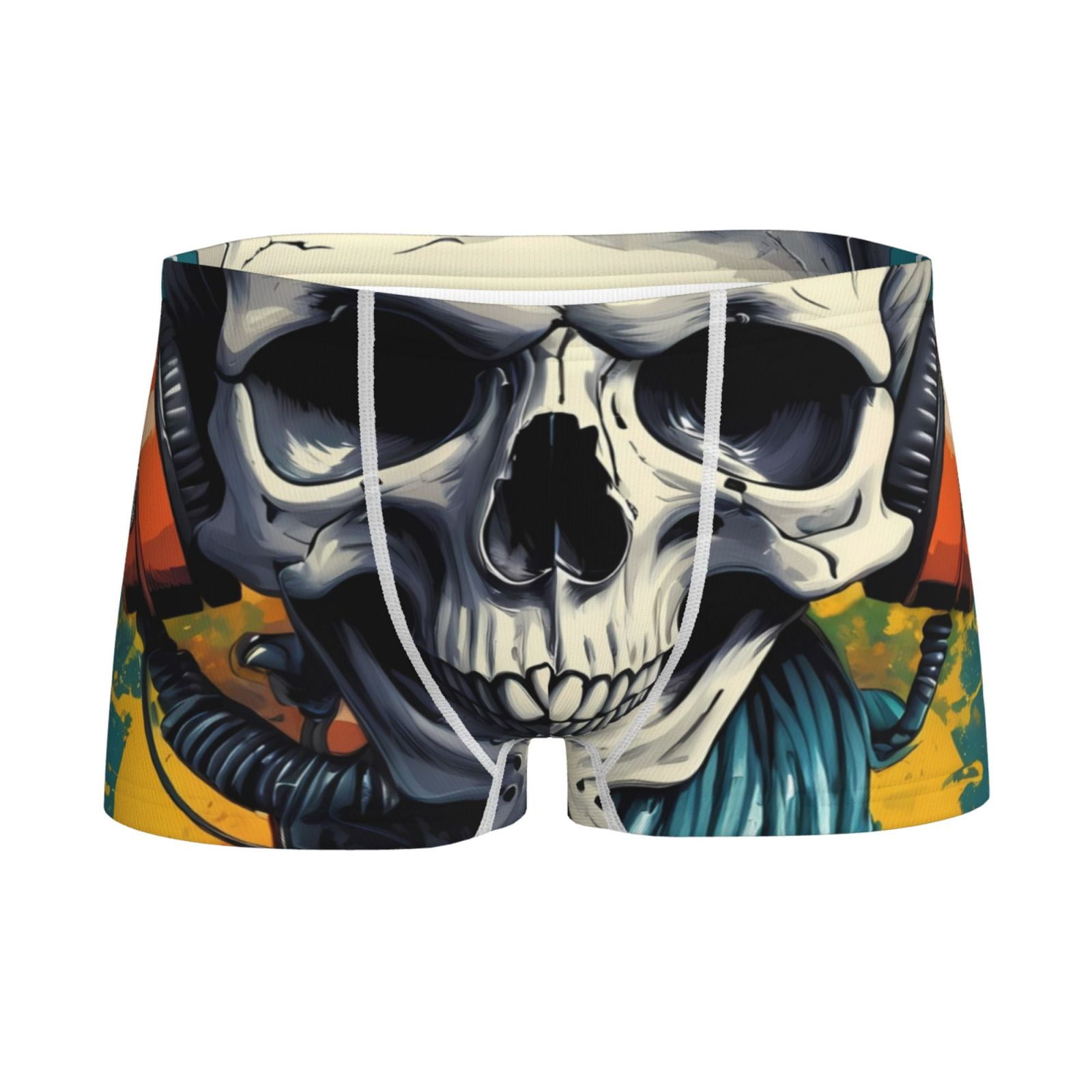 Logiee Modern Hip-Hop Skull Print Boys' Boxer Briefs,Tween Boy ...