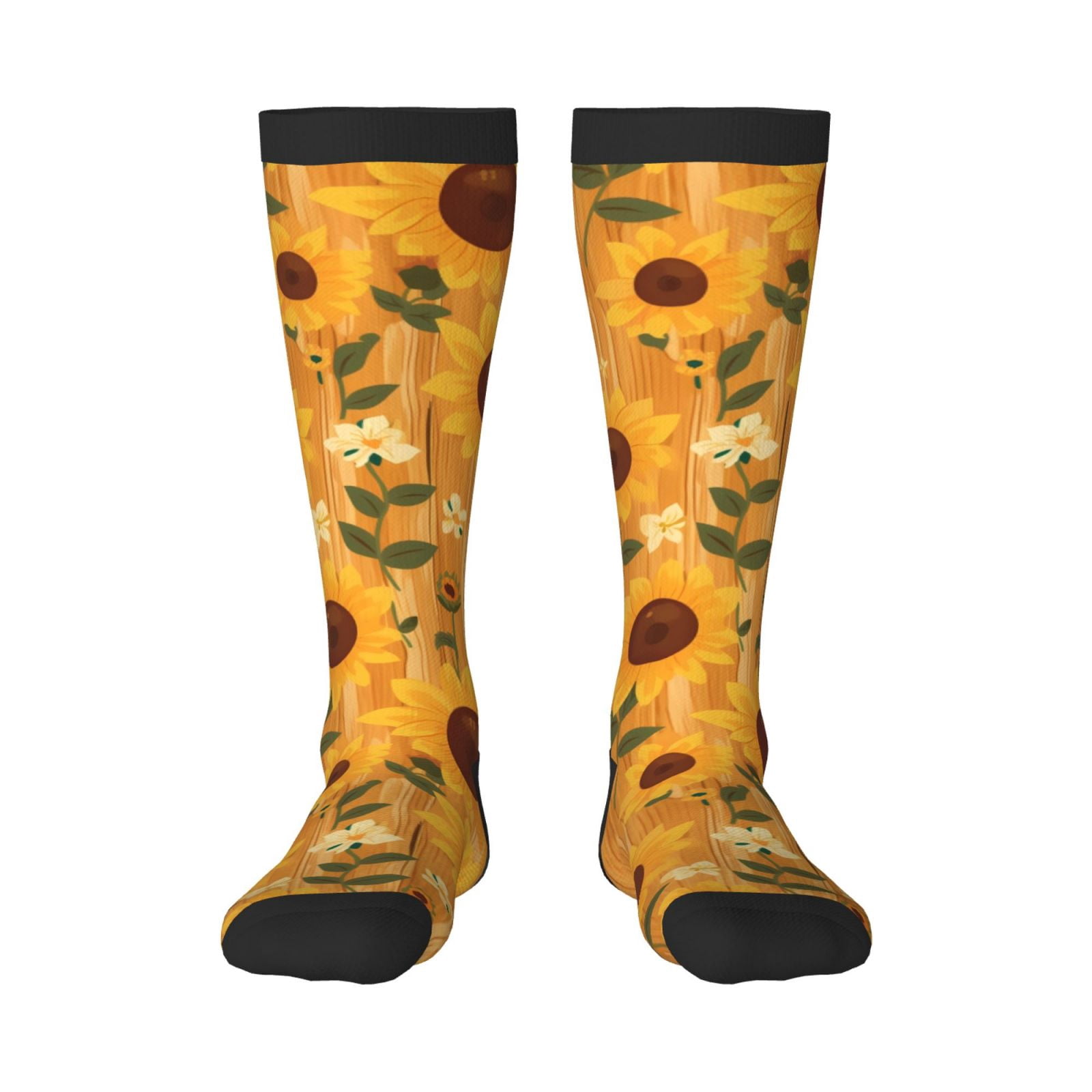 Logiee Modern Wood Grain Sunflower Print Gift Stocking Stuffers,Adult ...