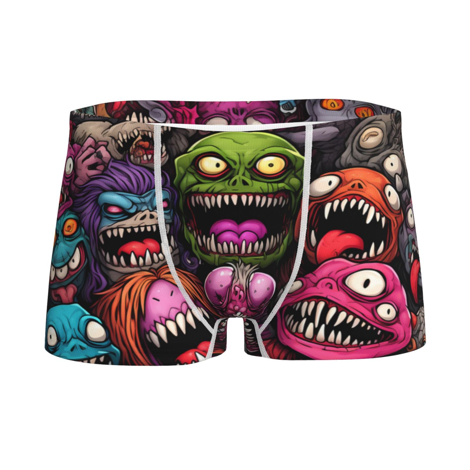 Logiee Monstrous Cartoon Characters Print Boys' Boxer Briefs,Tween Boy ...