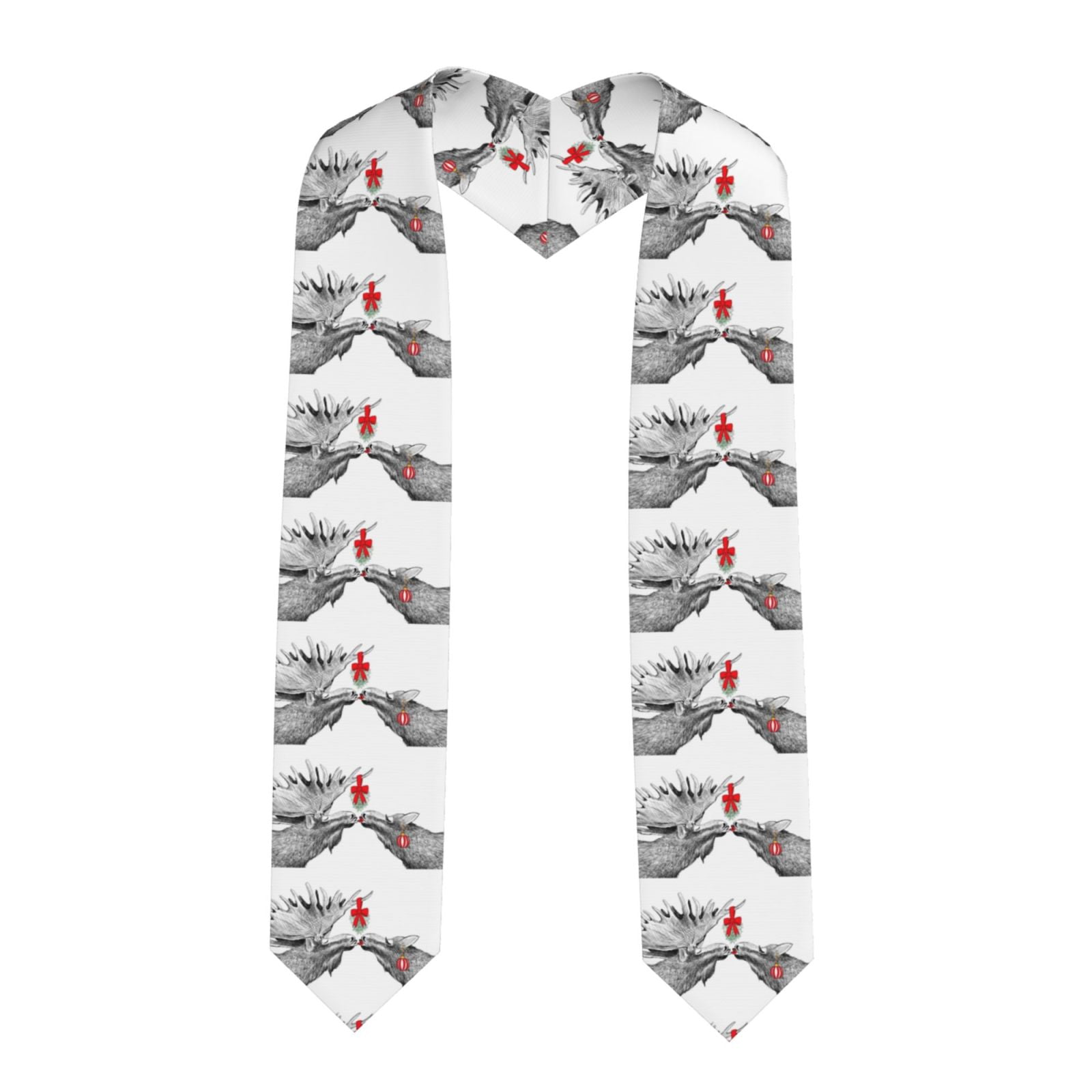 Logiee Moose Kissing Under Mistletoe Print Unisex Adult Graduation ...