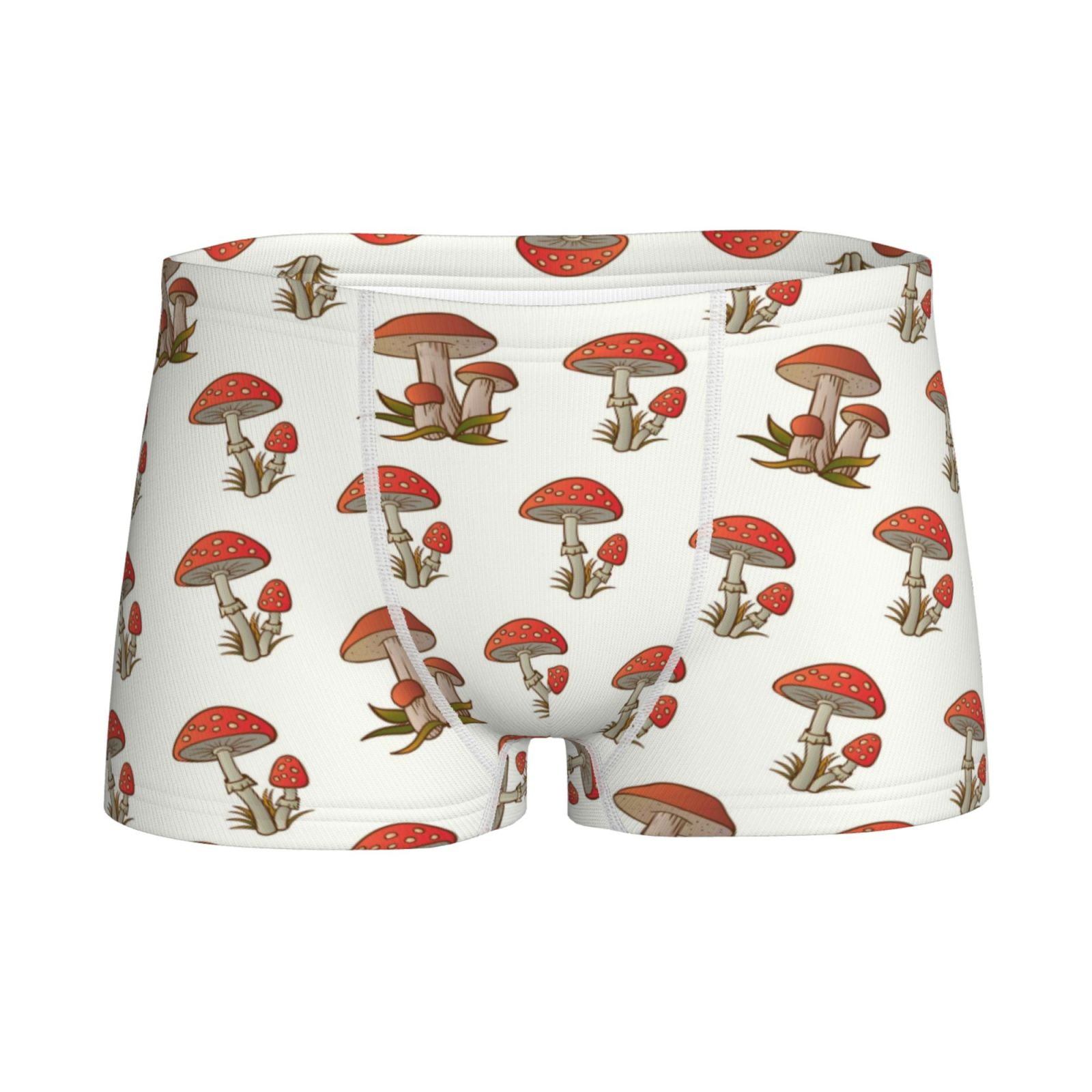 Logiee Mushroom Print Boys' Boxer Briefs,Tween Boy Underwear-Small - Walmart.com
