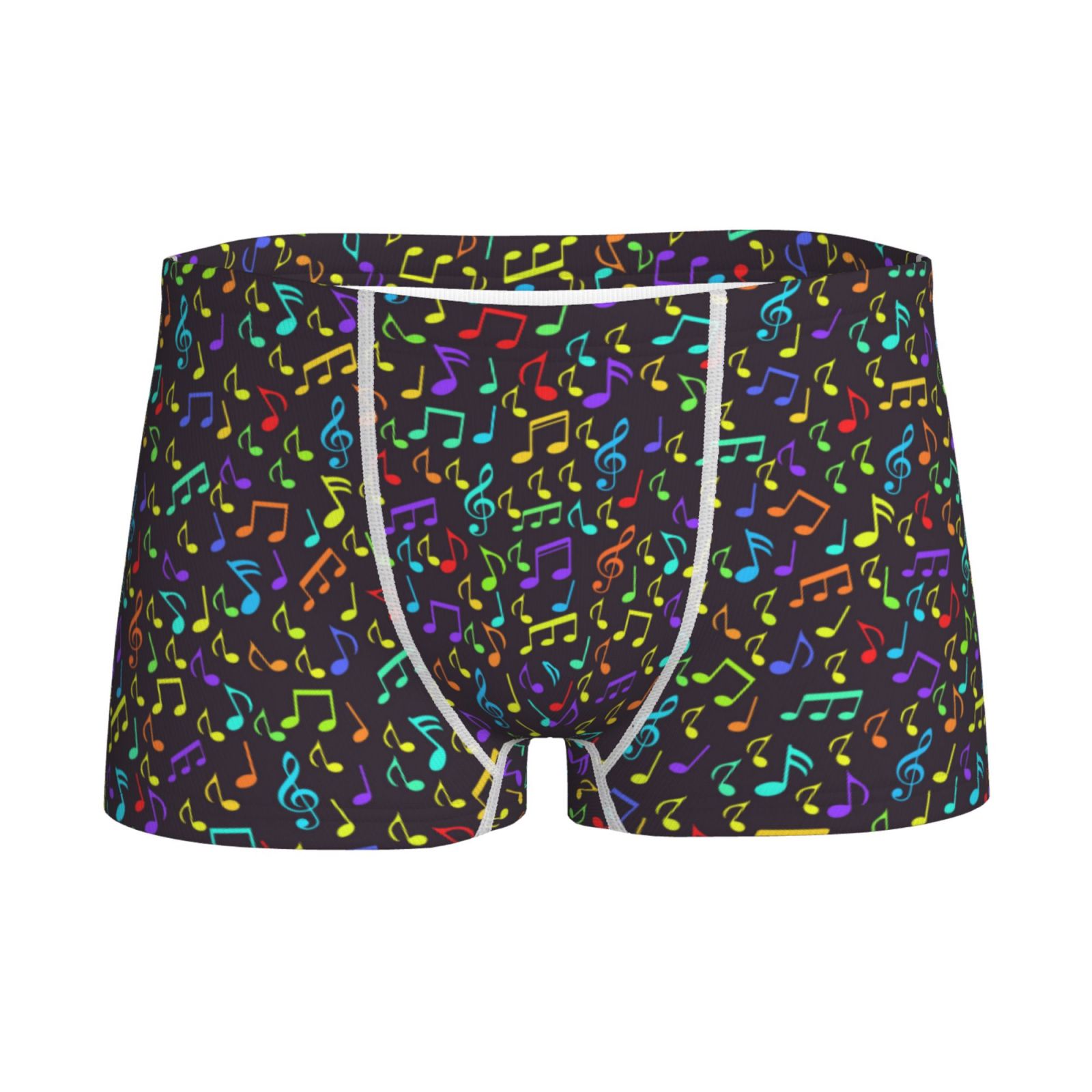 Logiee Musical Notes Print Boys' Boxer Briefs,Tween Boy Underwear ...