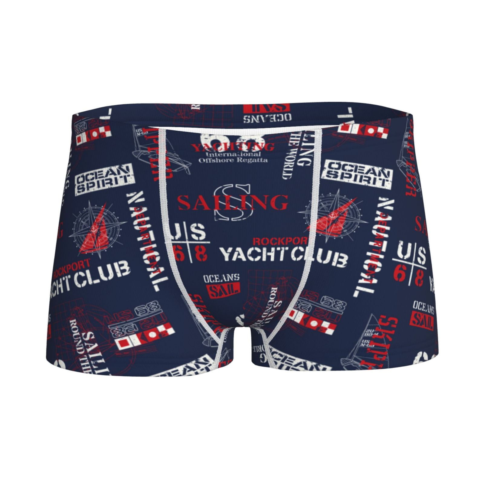 Logiee Nautical Style Sailboat Print Boys' Boxer Briefs,Tween Boy ...