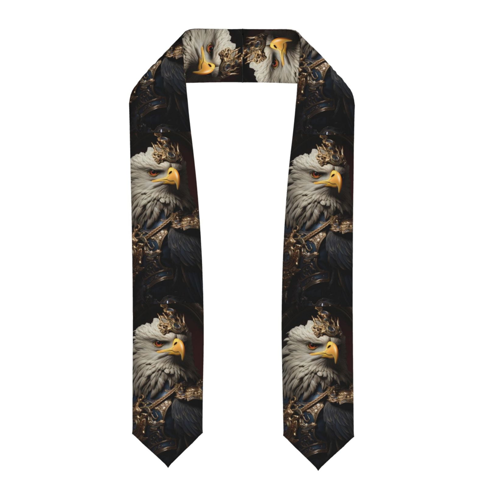 Logiee Noble Style Bald Eagle Print Unisex Adult Graduation Stole Shawl ...
