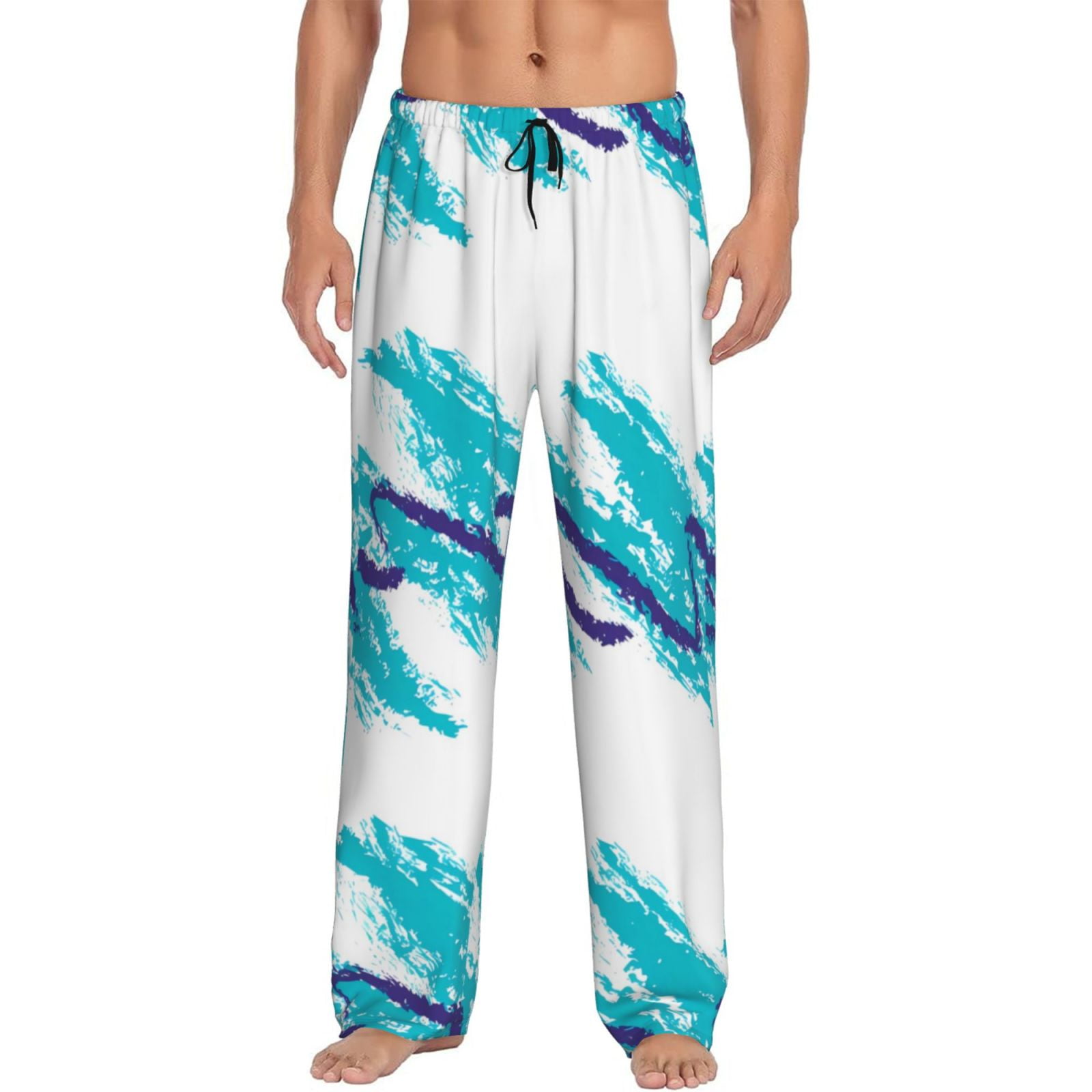Logiee Northern Lights Print Pajama Pants for Men,Men’s Pajama Bottoms ...