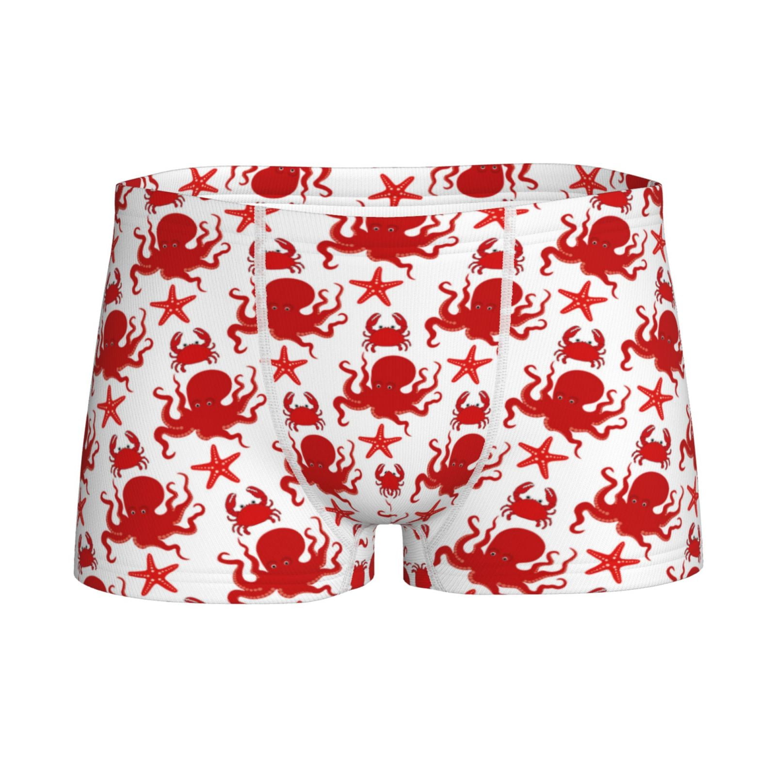Logiee Octopus Print Boys' Boxer Briefs,Tween Boy Underwear-X-Large ...