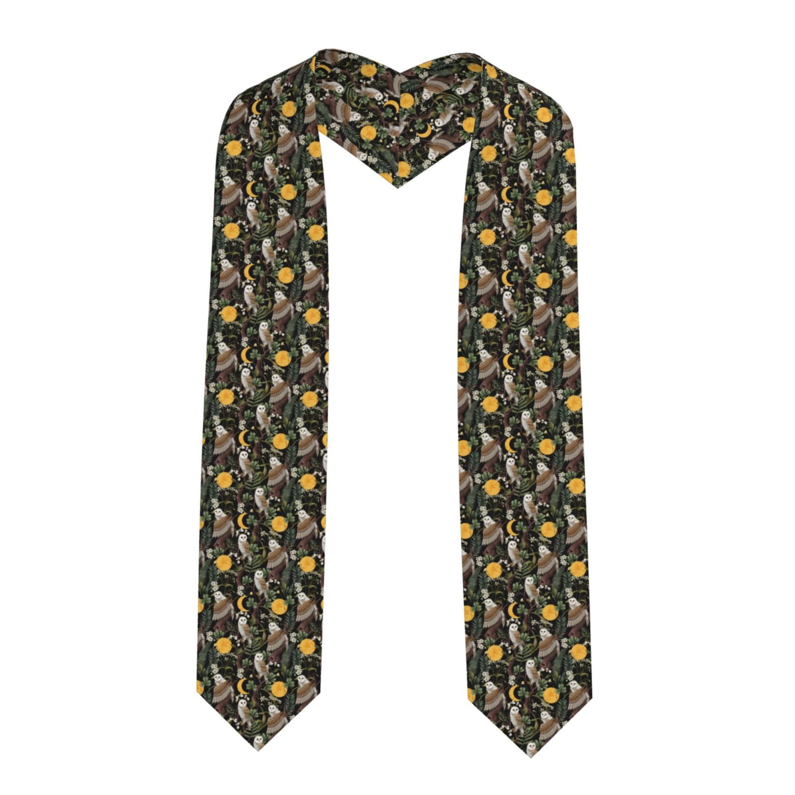 Logiee Owls And Plants Print Unisex Adult Graduation Stole Shawl 72 ...