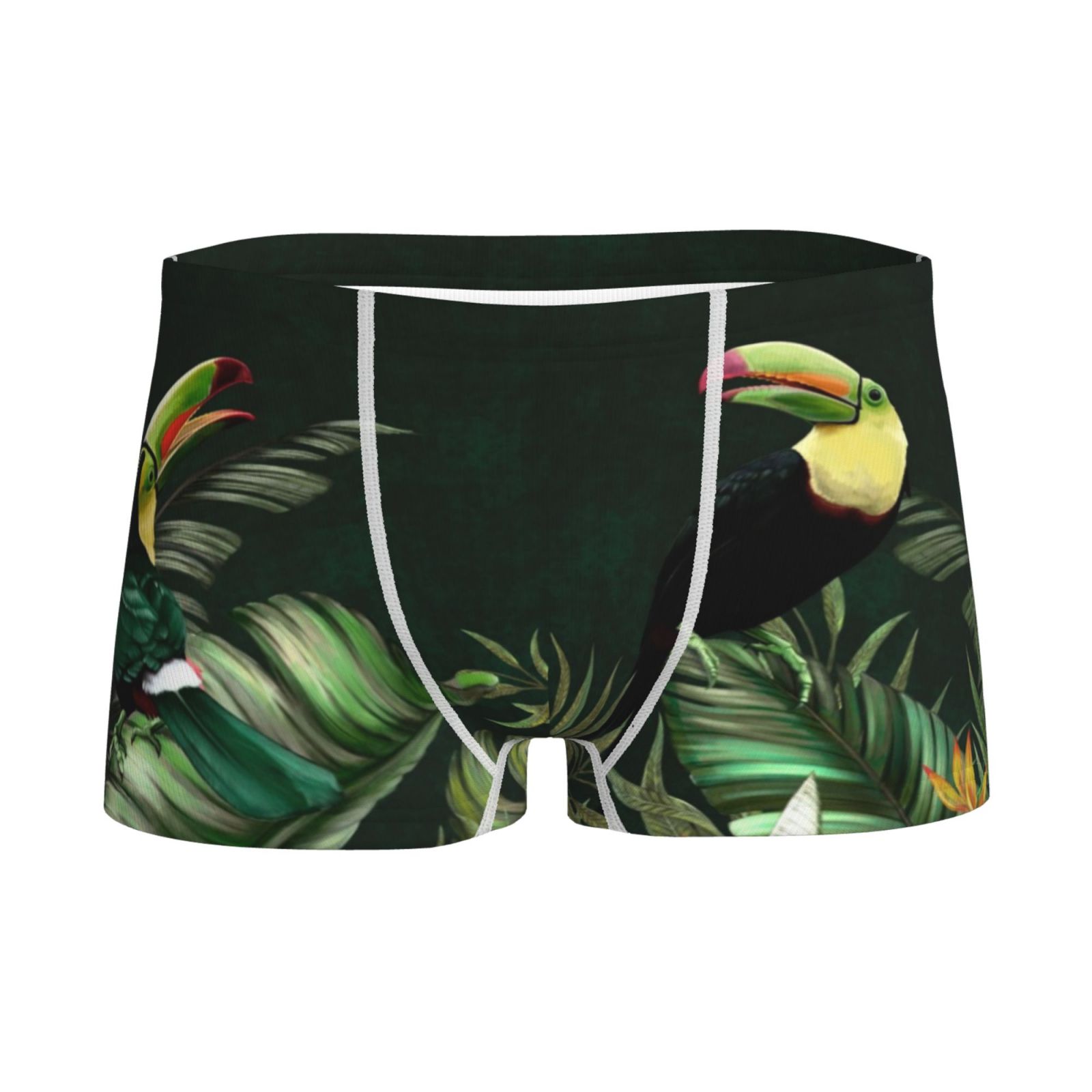 Logiee Palm Leaves And Exotic Birds Print Boys' Boxer Briefs,Tween Boy Underwear-Small - Walmart.com