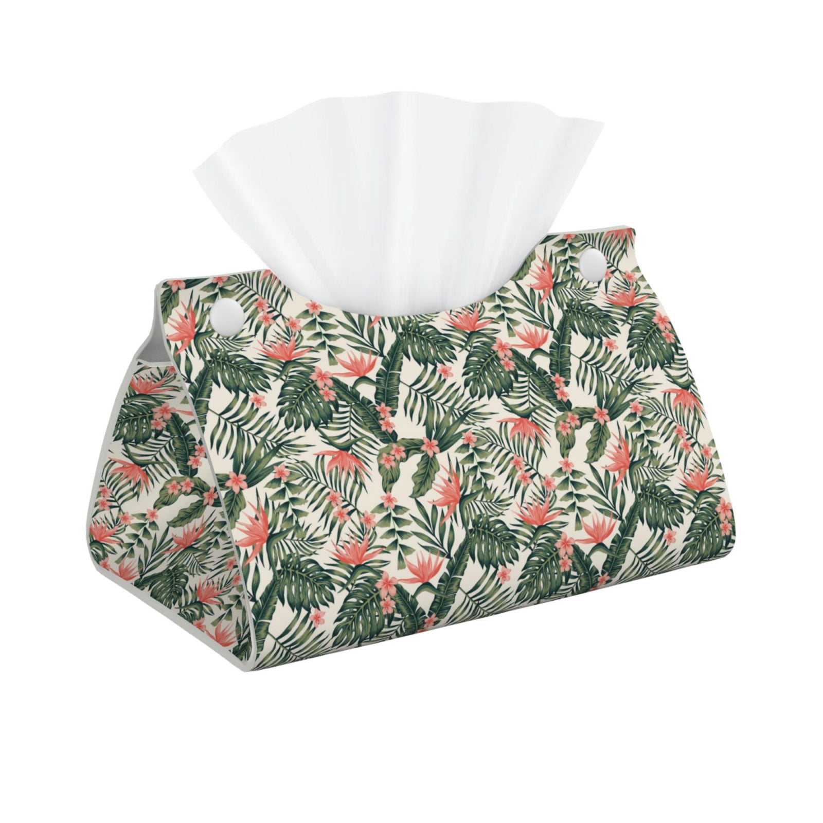 Logiee Palm Trees and Tropical Print Tissue Box Cover,Stylish Tissue ...