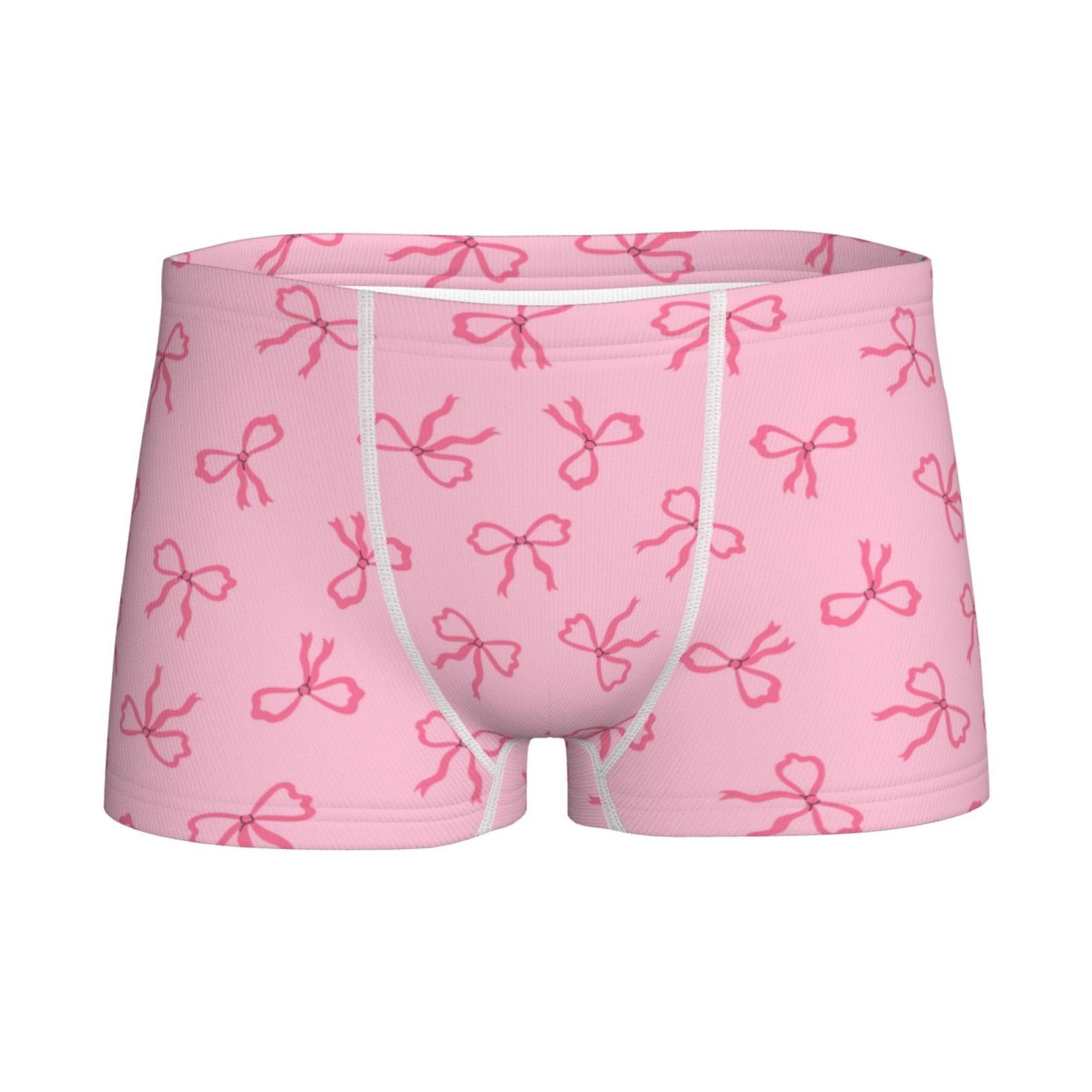 Logiee Pink Bows Print Boys' Boxer Briefs,Tween Boy Underwear-Large ...