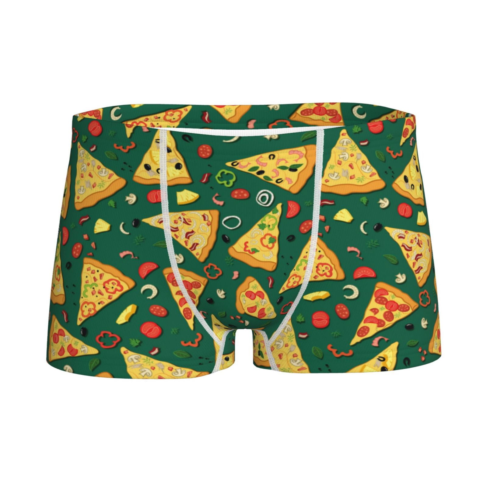 Logiee Pizza Print Boys' Boxer Briefs,Tween Boy Underwear- - Walmart.com