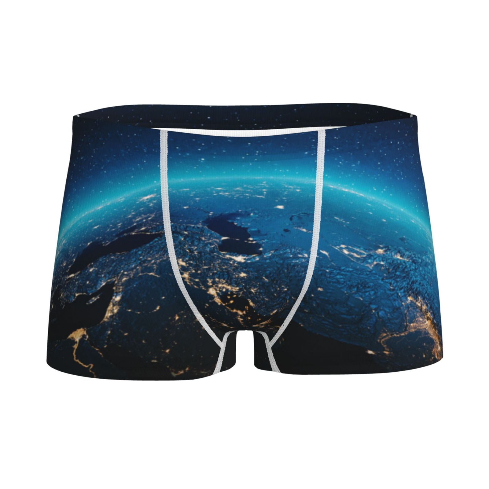 Logiee Planet Earth Print Boys' Boxer Briefs,Tween Boy Underwear-Large ...