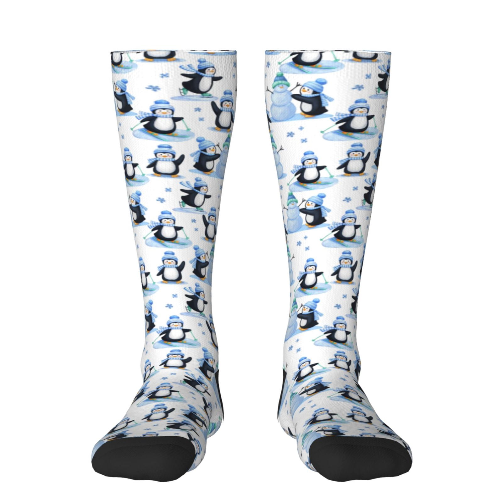 Logiee Playful Penguins and Snowmen Print Gift Stocking Stuffers,Adult ...