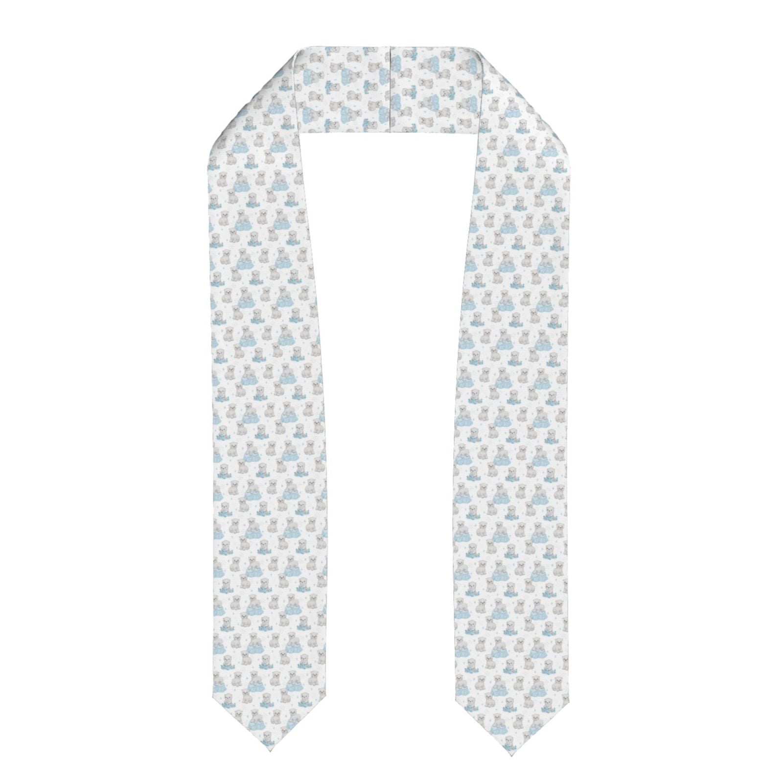 Logiee Playful Polar Bear Pals Print Unisex Adult Graduation Stole ...