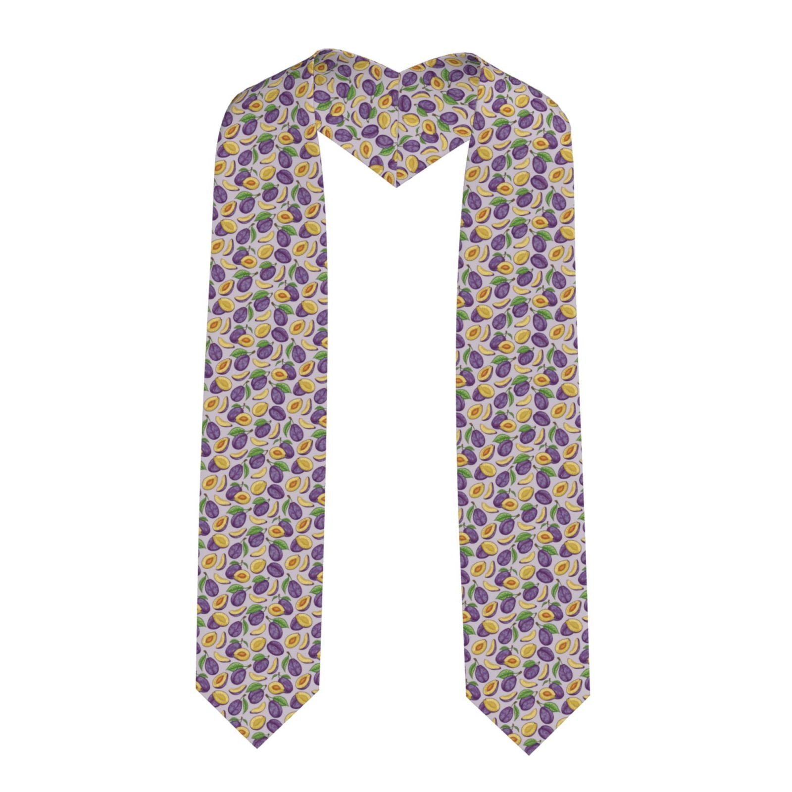 Logiee Plum Print Unisex Adult Graduation Stole Shawl 72" Long for ...