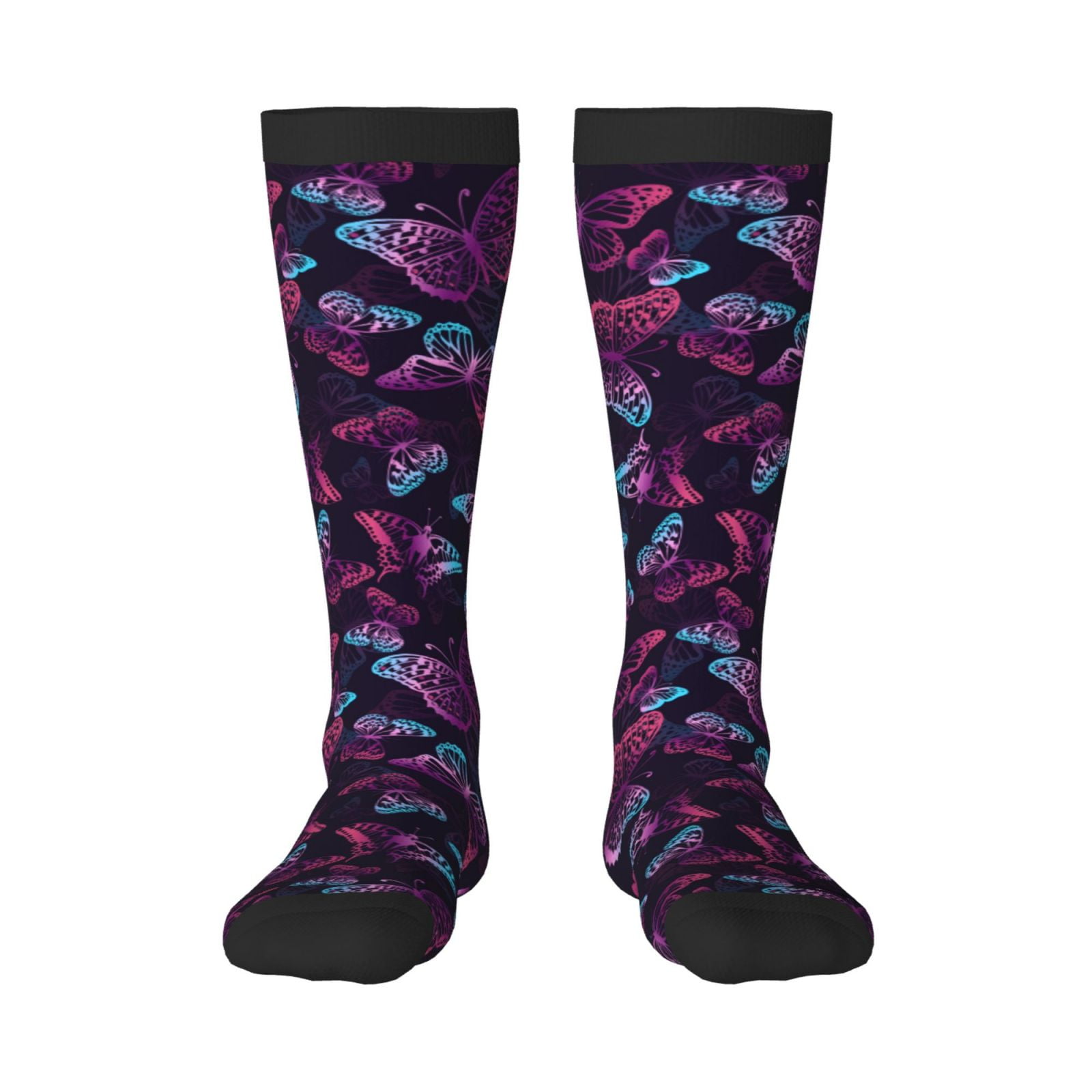 Logiee Purple Butterfly Print Gift Stocking Stuffers,Adult Stockings ...