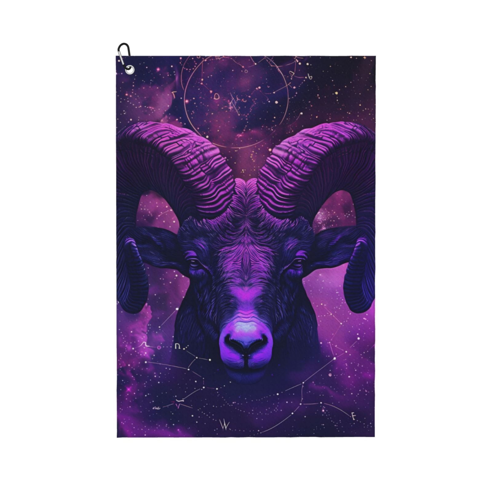 Logiee Purple Starry Sky Antelope Print Golf Towels,16" x 24" Portable ...