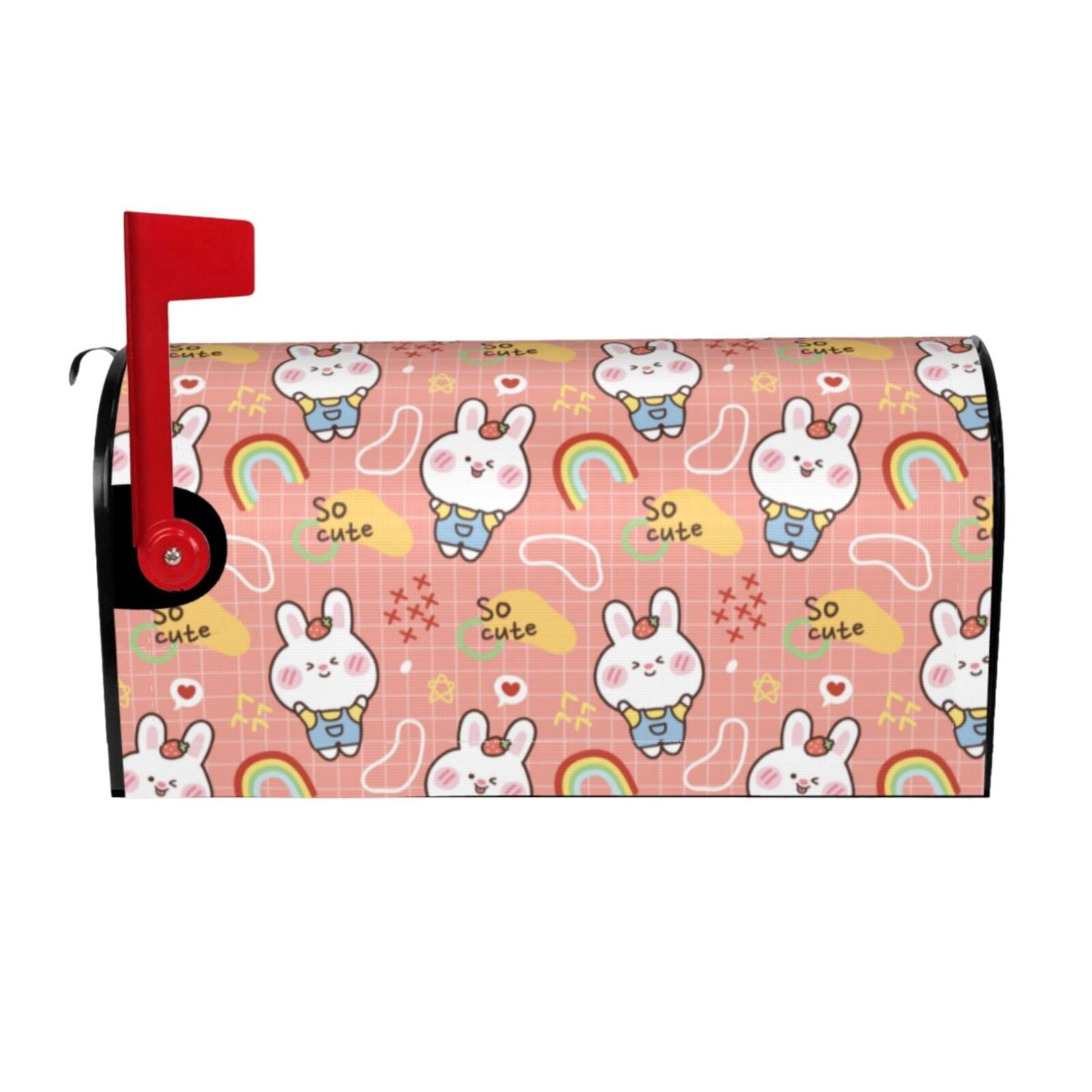 Logiee Rabbit So Cute Print Post Letter Box Wrap Decor, Mailbox Cover ...