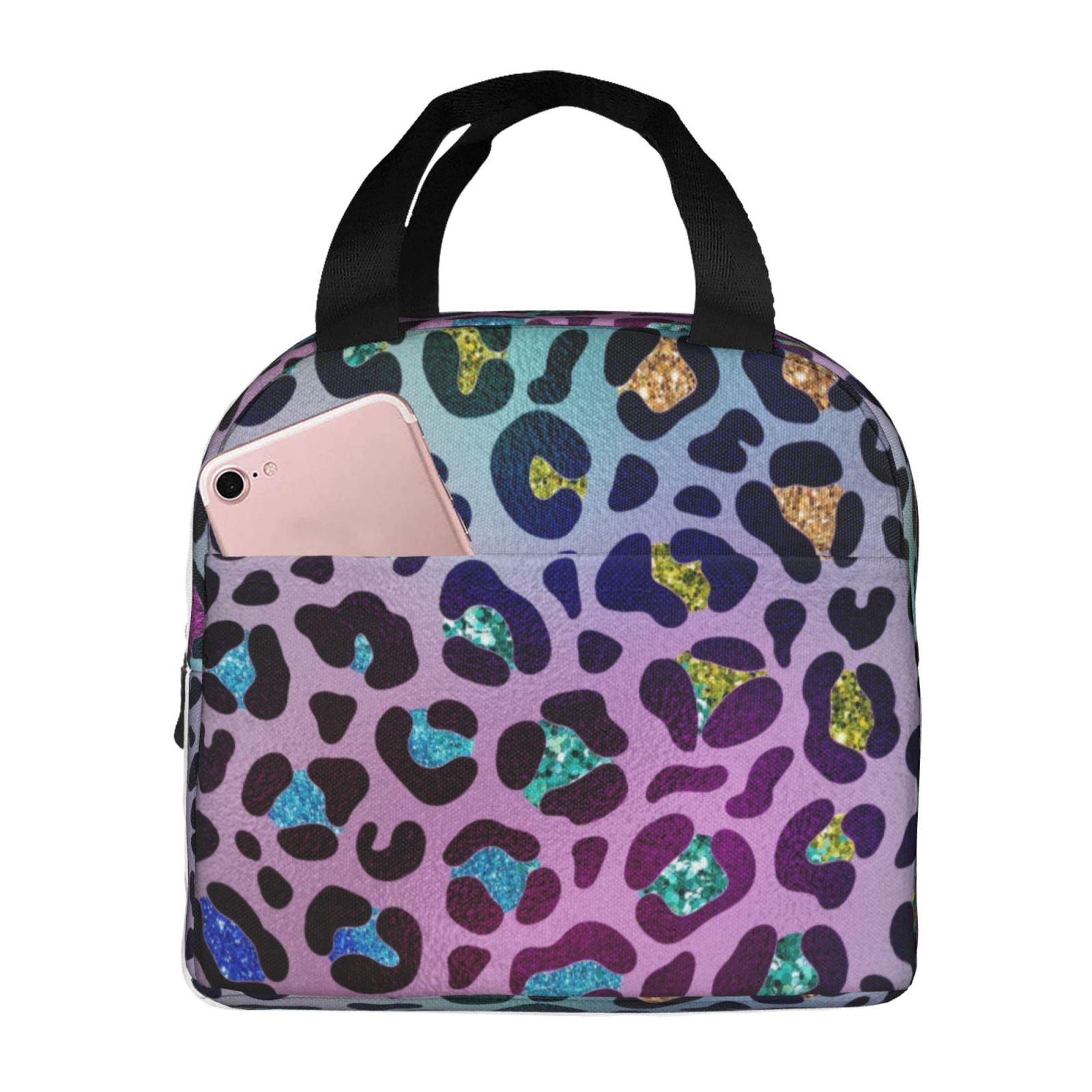 Logiee Rainbow Animal Skin Print Lunch Bag,Lunch Box for Women Men ...