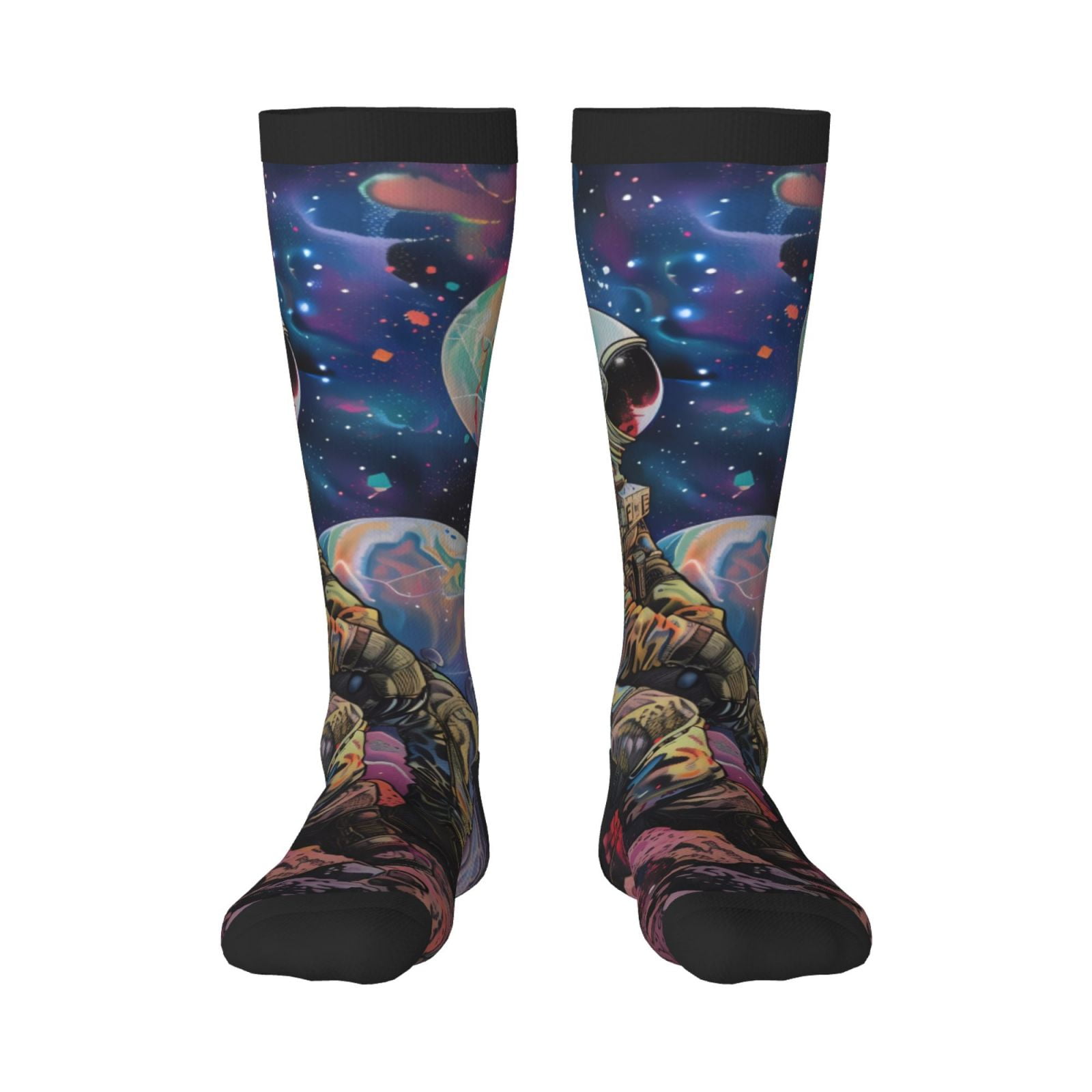 Logiee Rainbow Astronaut Space Landscape Print Gift Stocking Stuffers ...