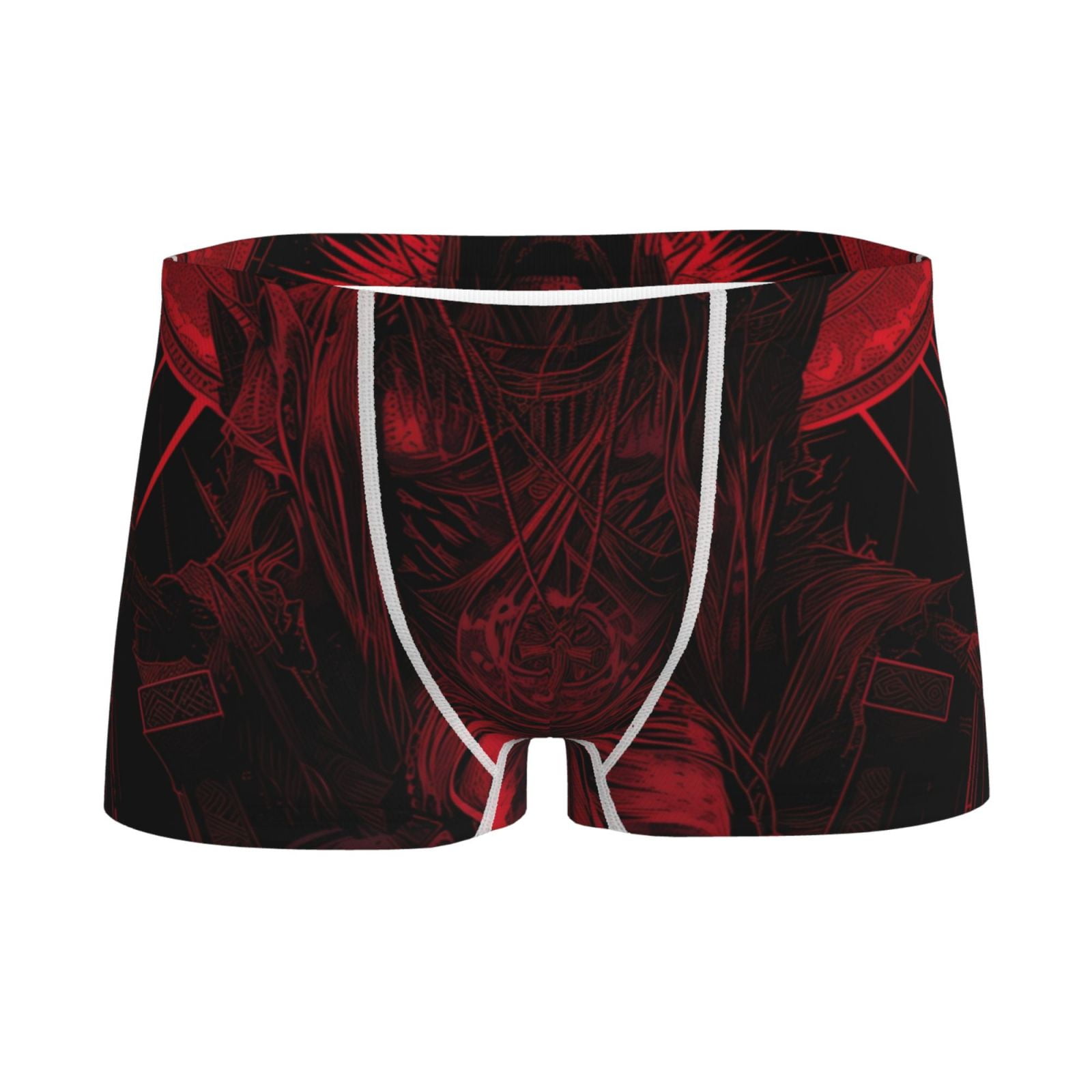 Logiee Red Gothic Skeleton Throne Print Boys' Boxer Briefs,Tween Boy ...