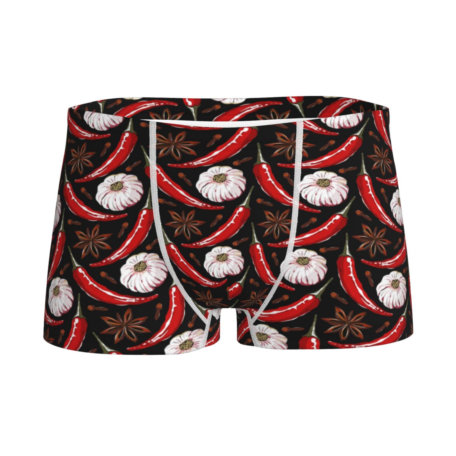 Logiee Red Hot Chili 1 Print Boys' Boxer Briefs,Tween Boy Underwear ...