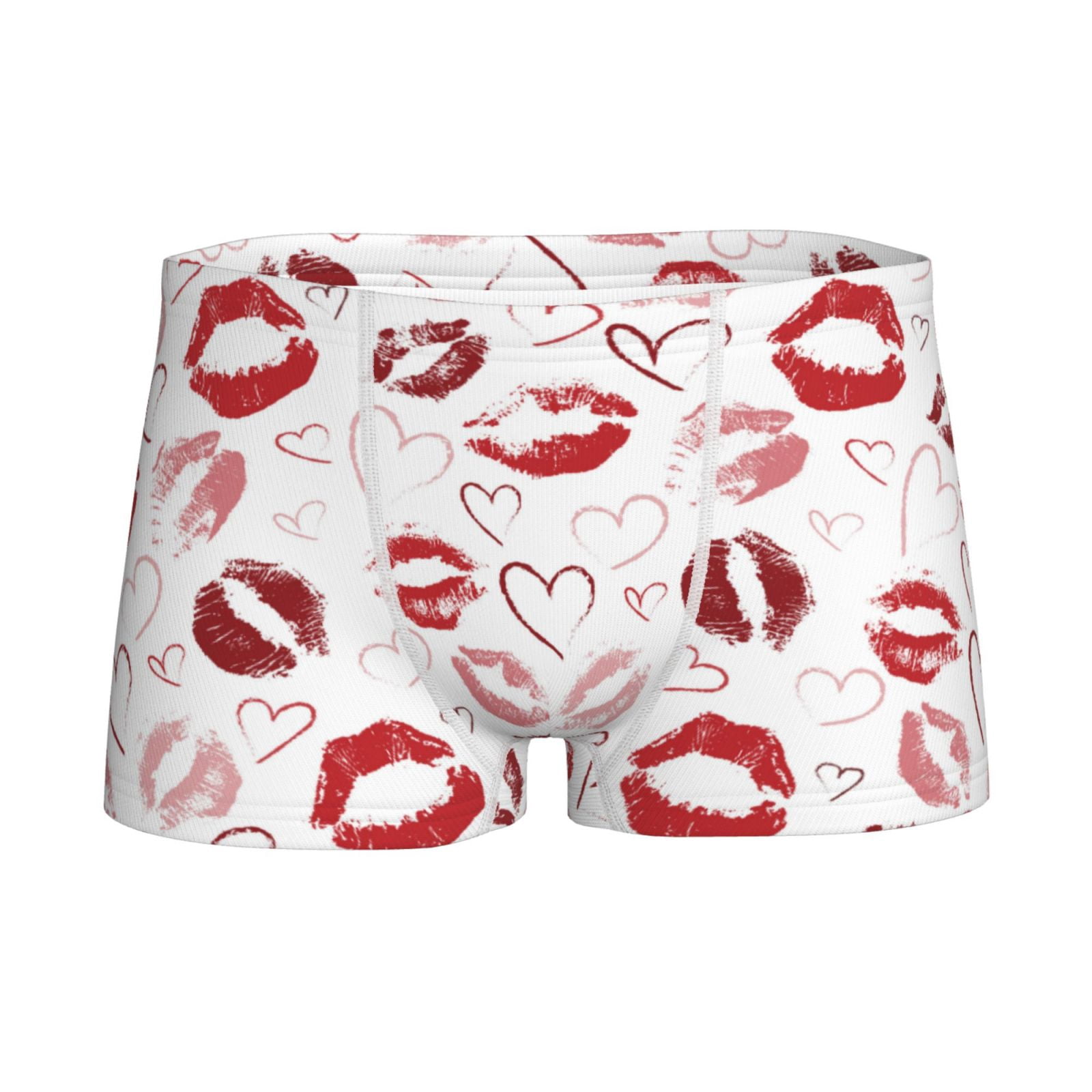 Logiee Red Lips Print Boys' Boxer Briefs,Tween Boy Underwear- - Walmart.com