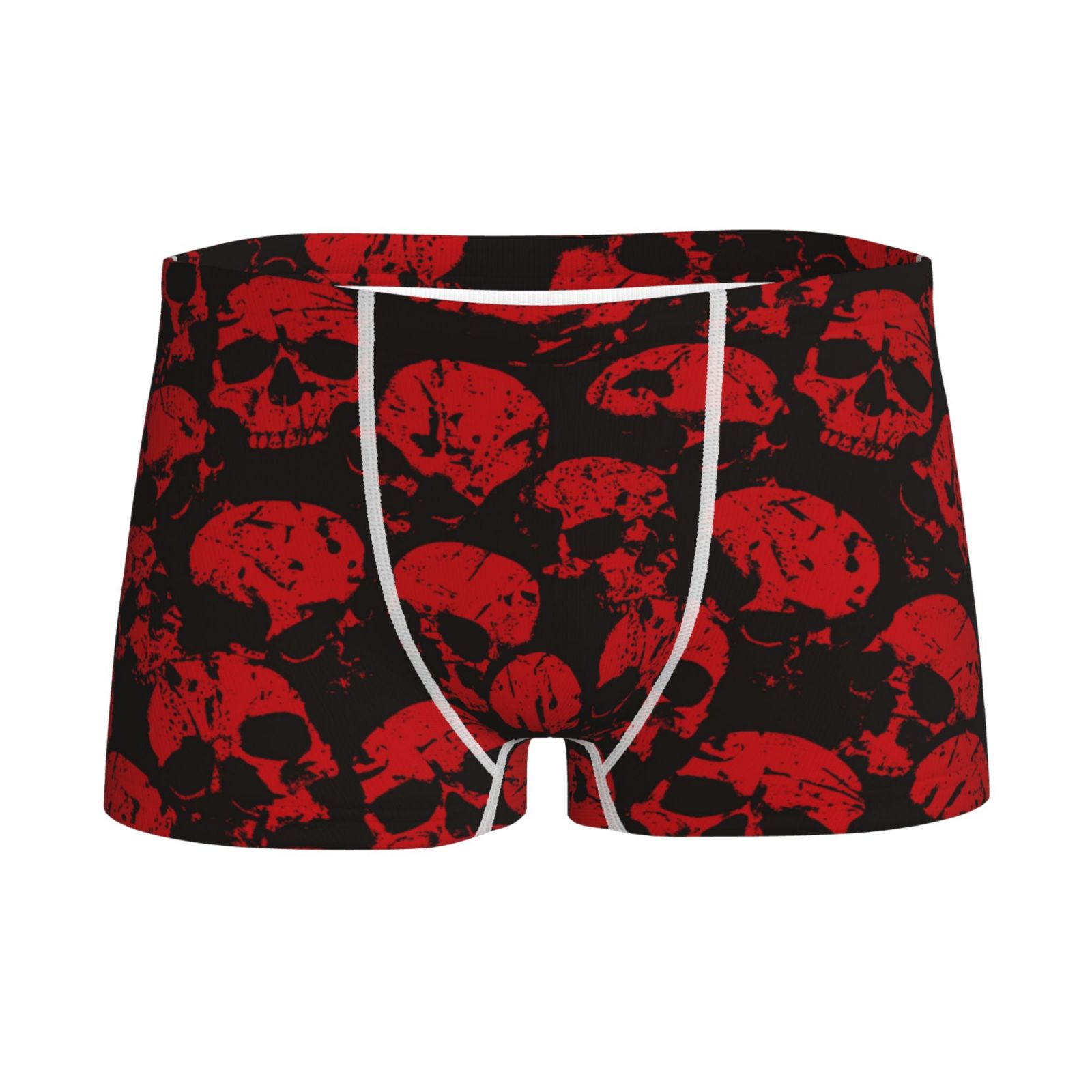 Logiee Red Skulls Print Boys' Boxer Briefs,Tween Boy Underwear-Small - Walmart.com