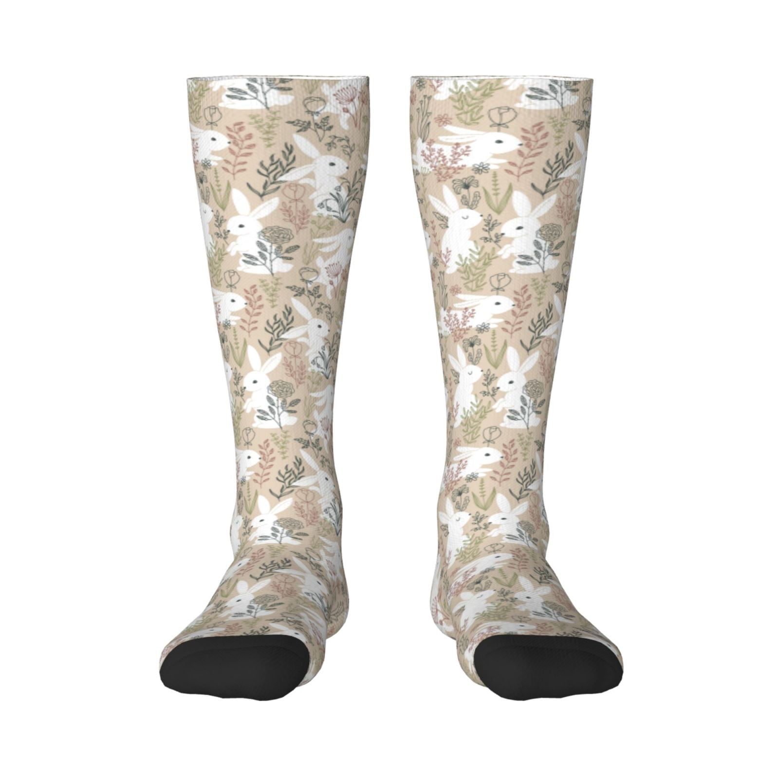 Logiee Retro Bunny Flower Print Gift Stocking Stuffers,Adult Stockings ...