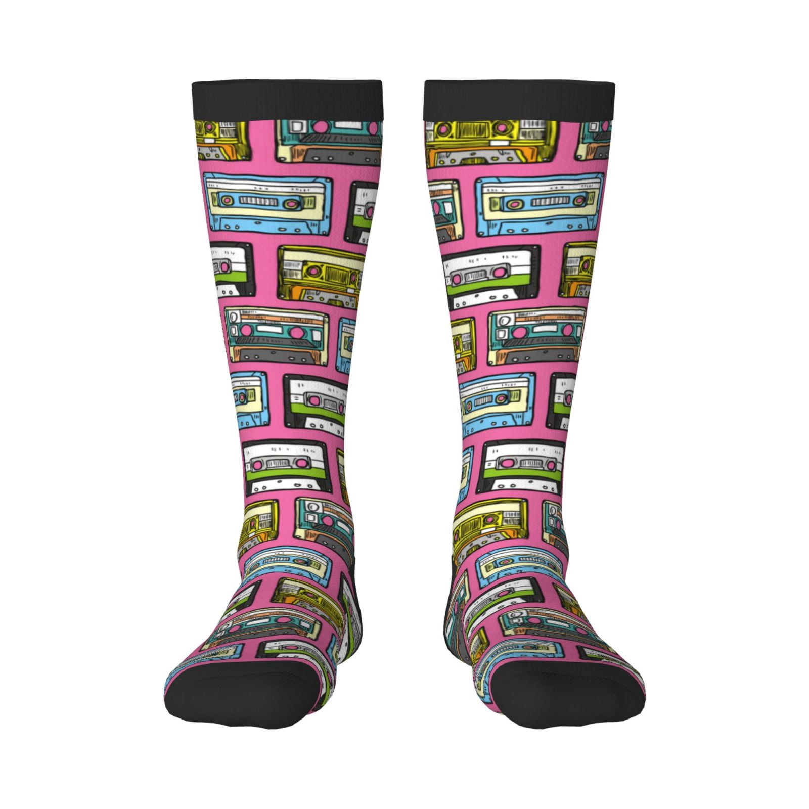 Logiee Retro Cassette Print Gift Stocking Stuffers,Adult Stockings ...
