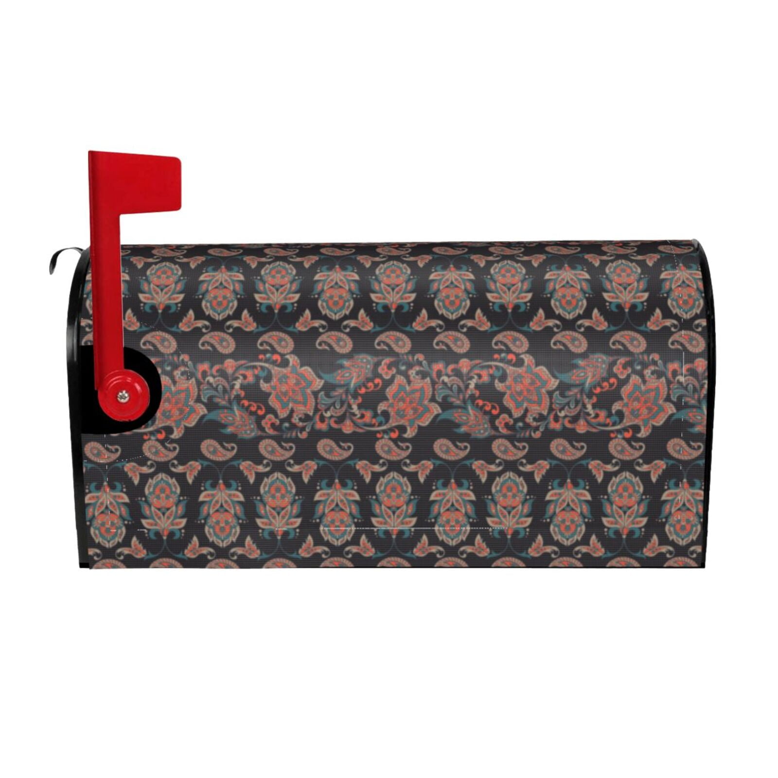 Logiee Retro Floral Print Post Letter Box Wrap Decor, Mailbox Cover ...