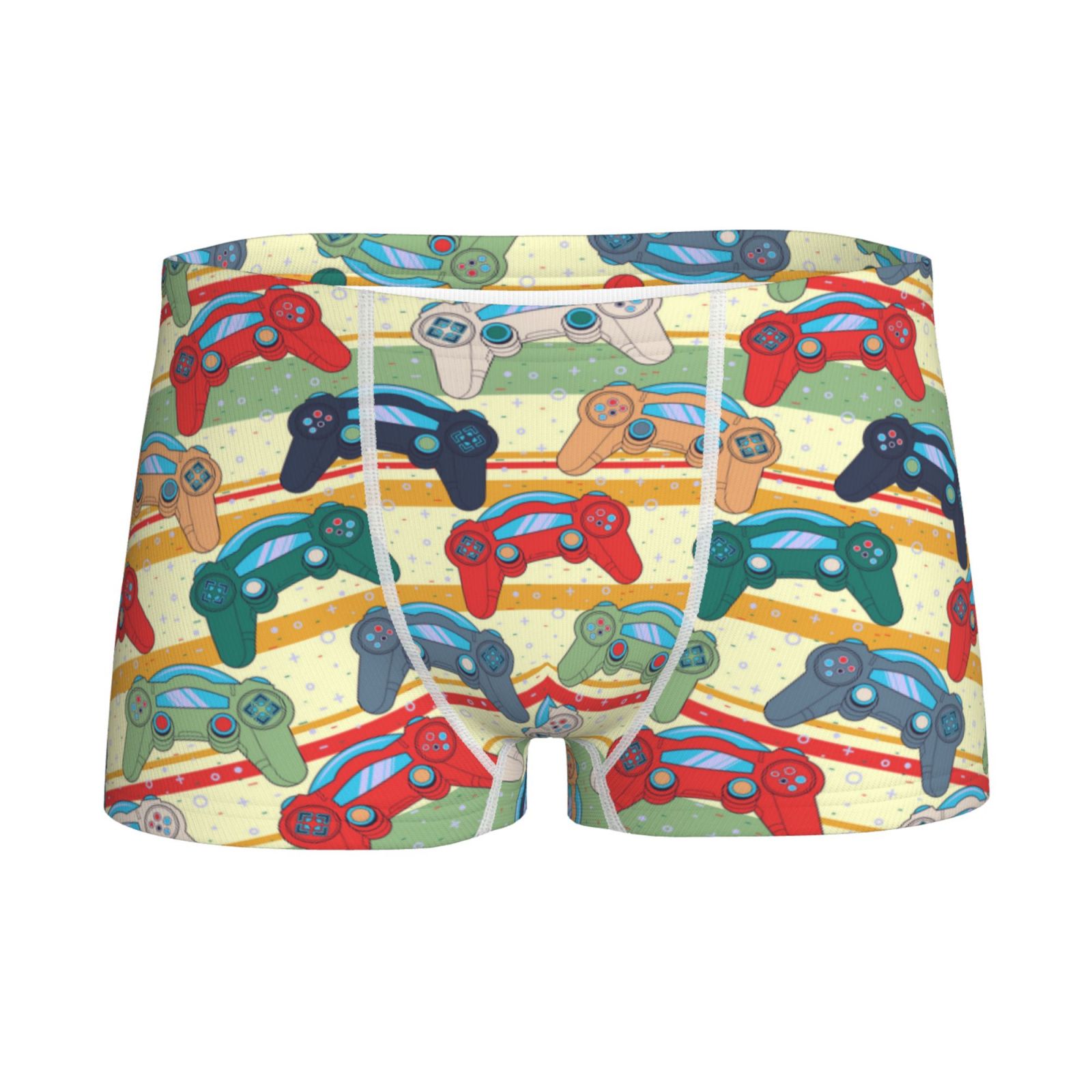 Logiee Retro With Joysticks Print Boys' Boxer Briefs,Tween Boy ...