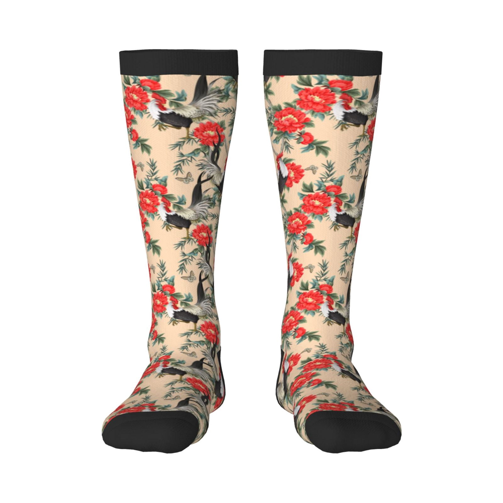 Logiee Roosters And Peonies Flowers Print Gift Stocking Stuffers,Adult ...