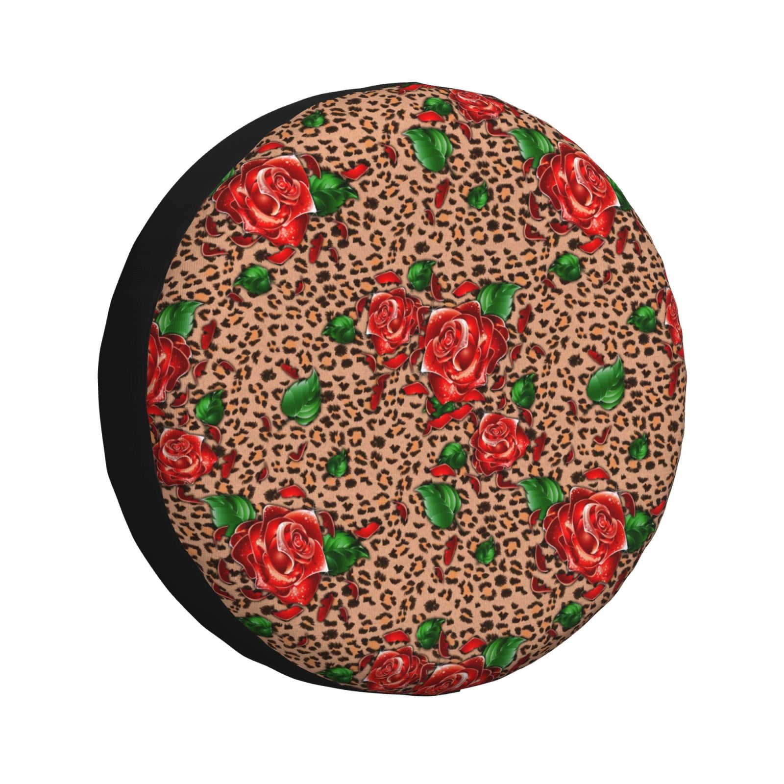 Logiee Rose Mix Leopard 1 Print Spare Tire Cover, Universal Wheel ...